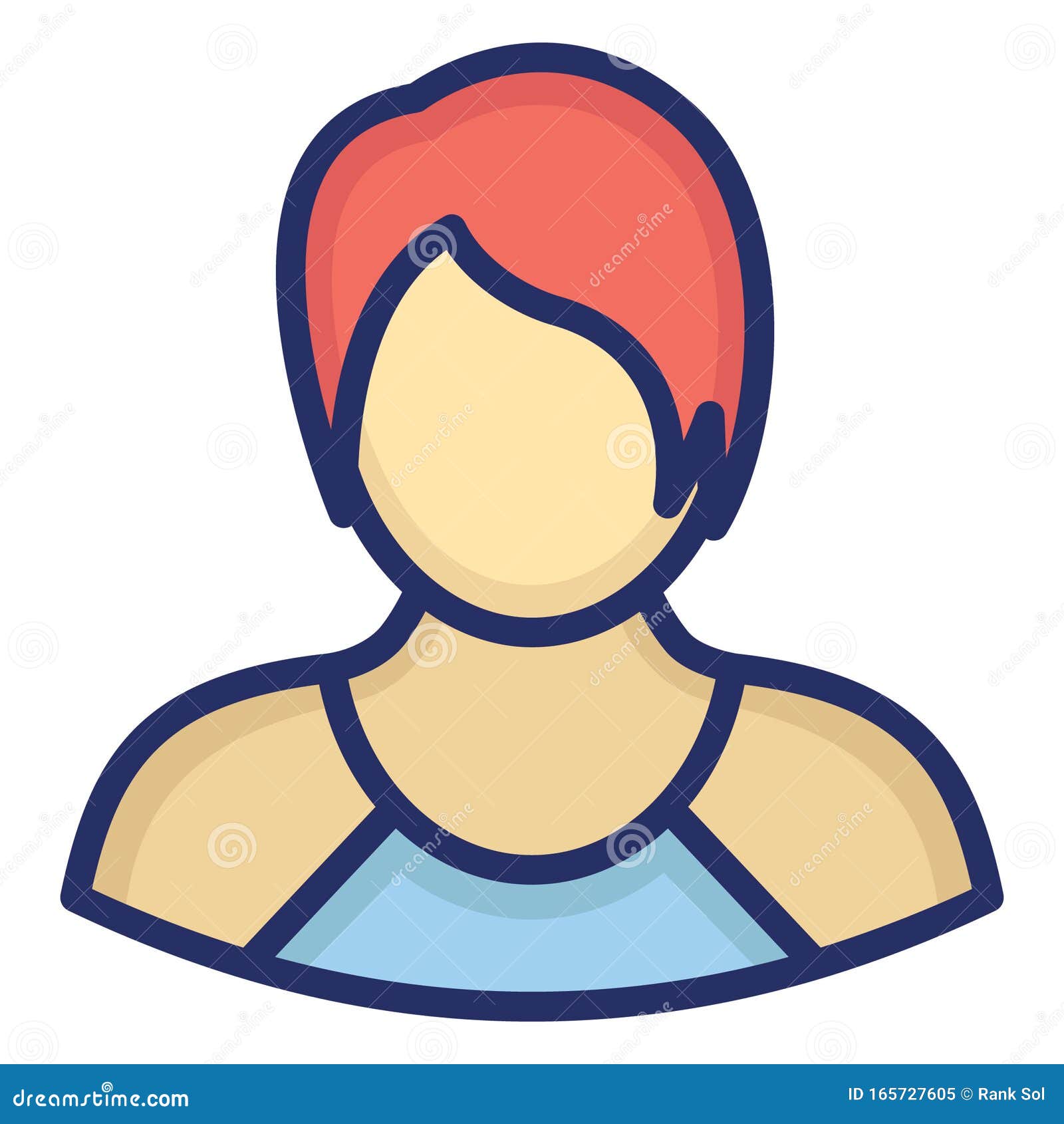 Lady Isolated Vector Icon Which Can Easily Modify or Edit Stock Vector ...