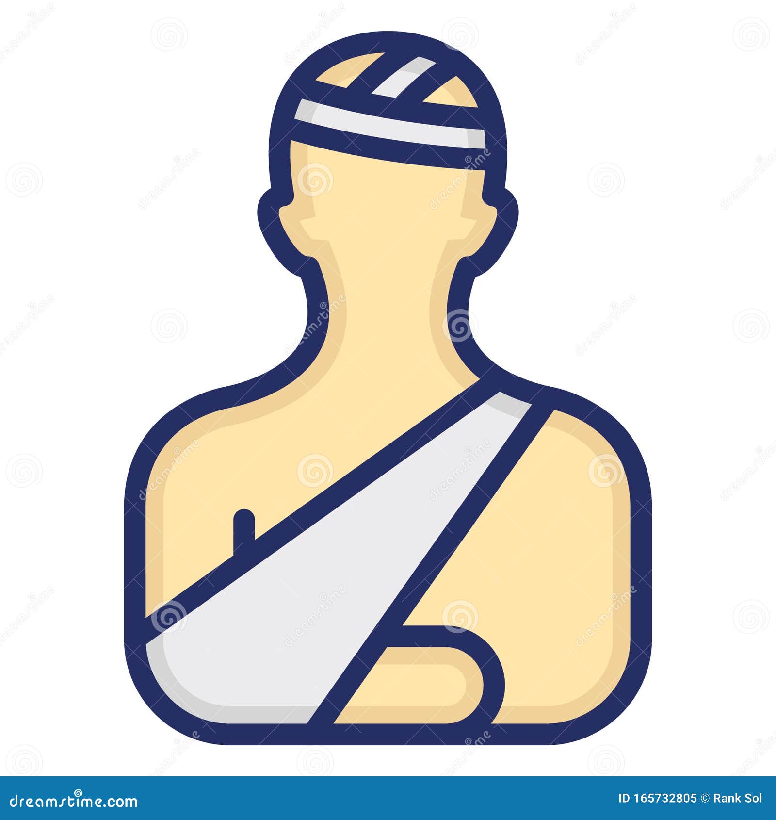 Arm Injury Isolated Vector Icon that Can Be Easily Modified or Edit ...