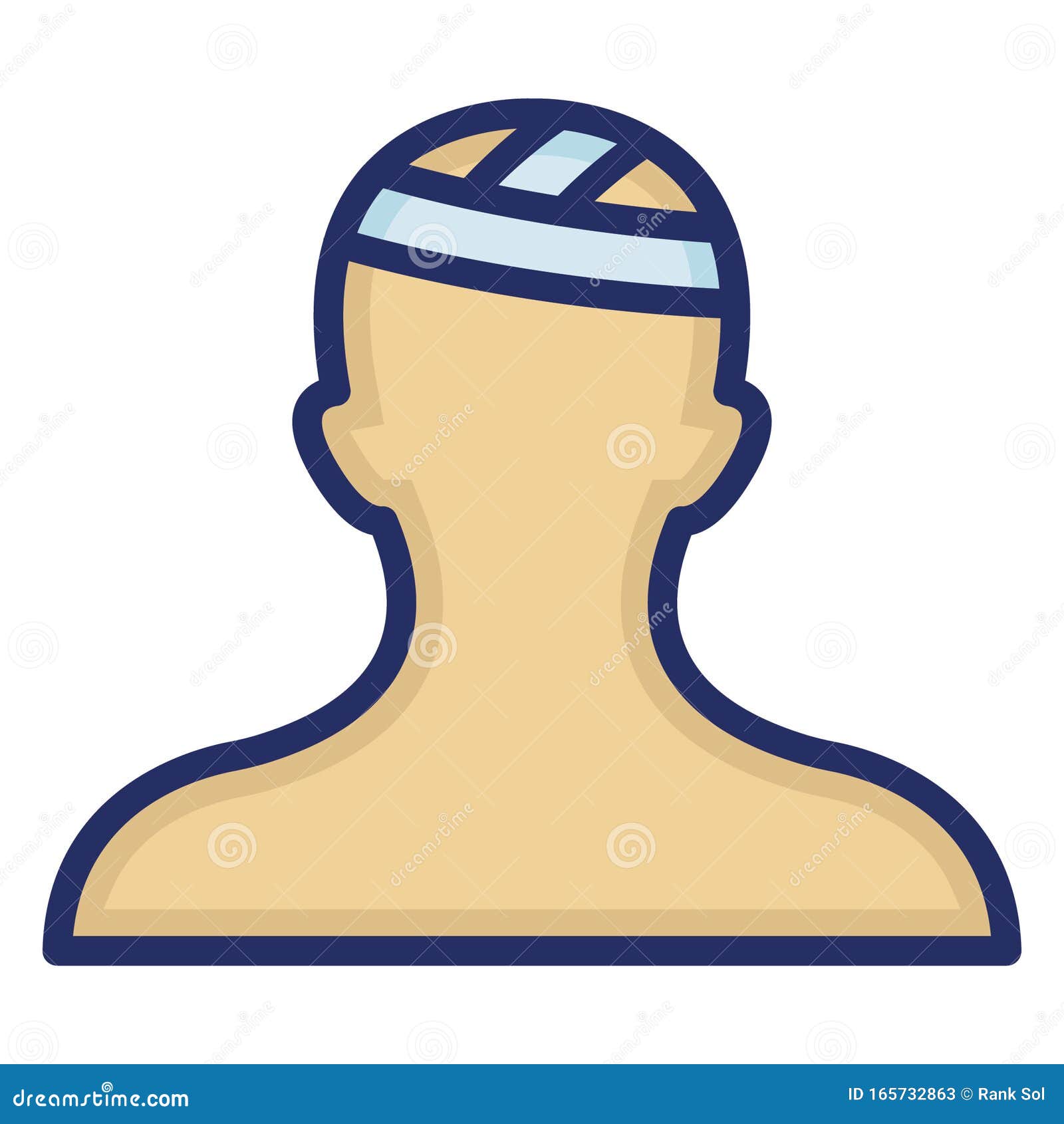 Head Injury Isolated Vector Icon that Can Be Easily Modified or Edit ...