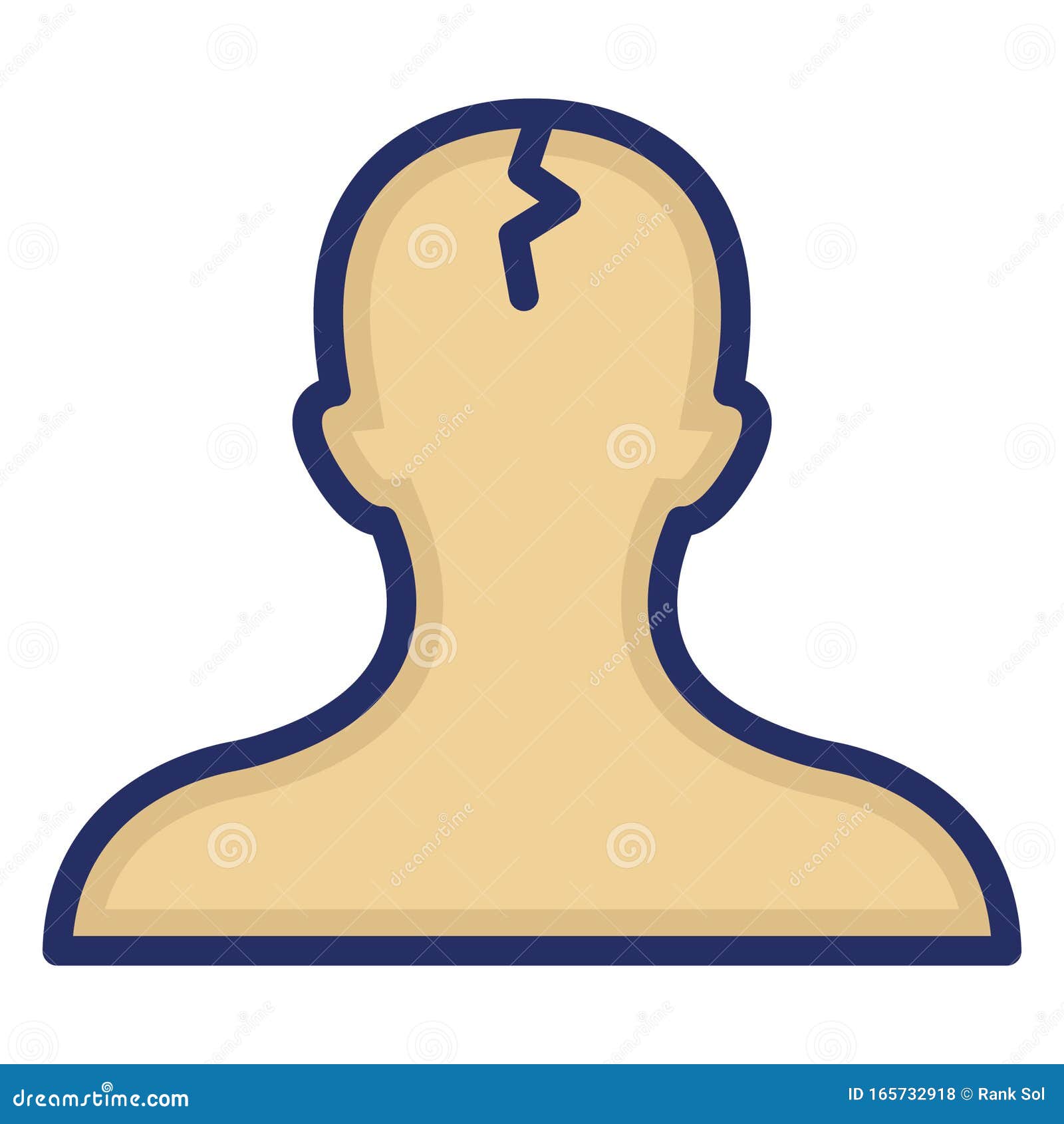 Head Injury Isolated Vector Icon that Can Be Easily Modified or Edit ...