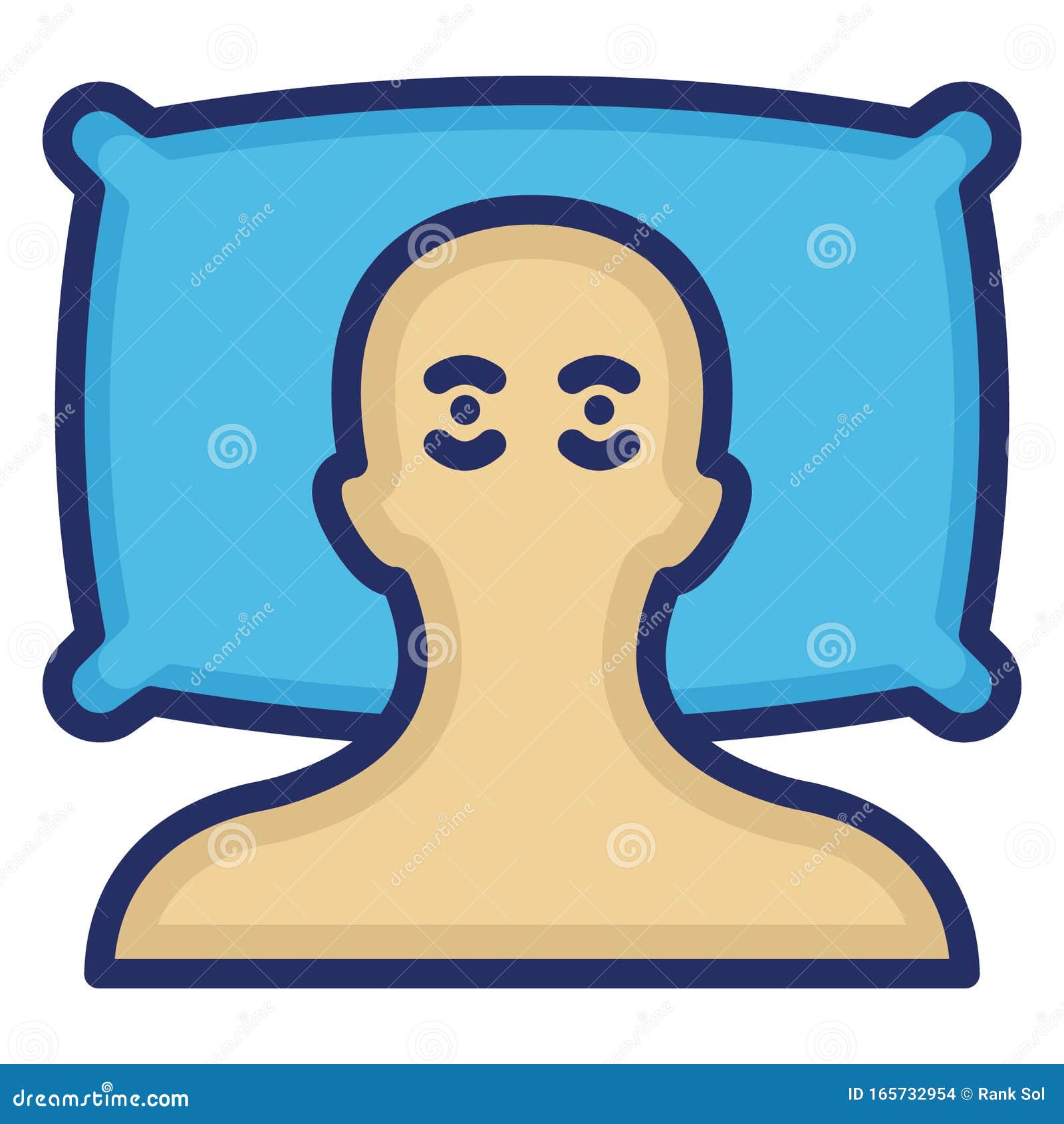 Rest on Bed Isolated Vector Icon that Can Be Easily Modified or Edit ...