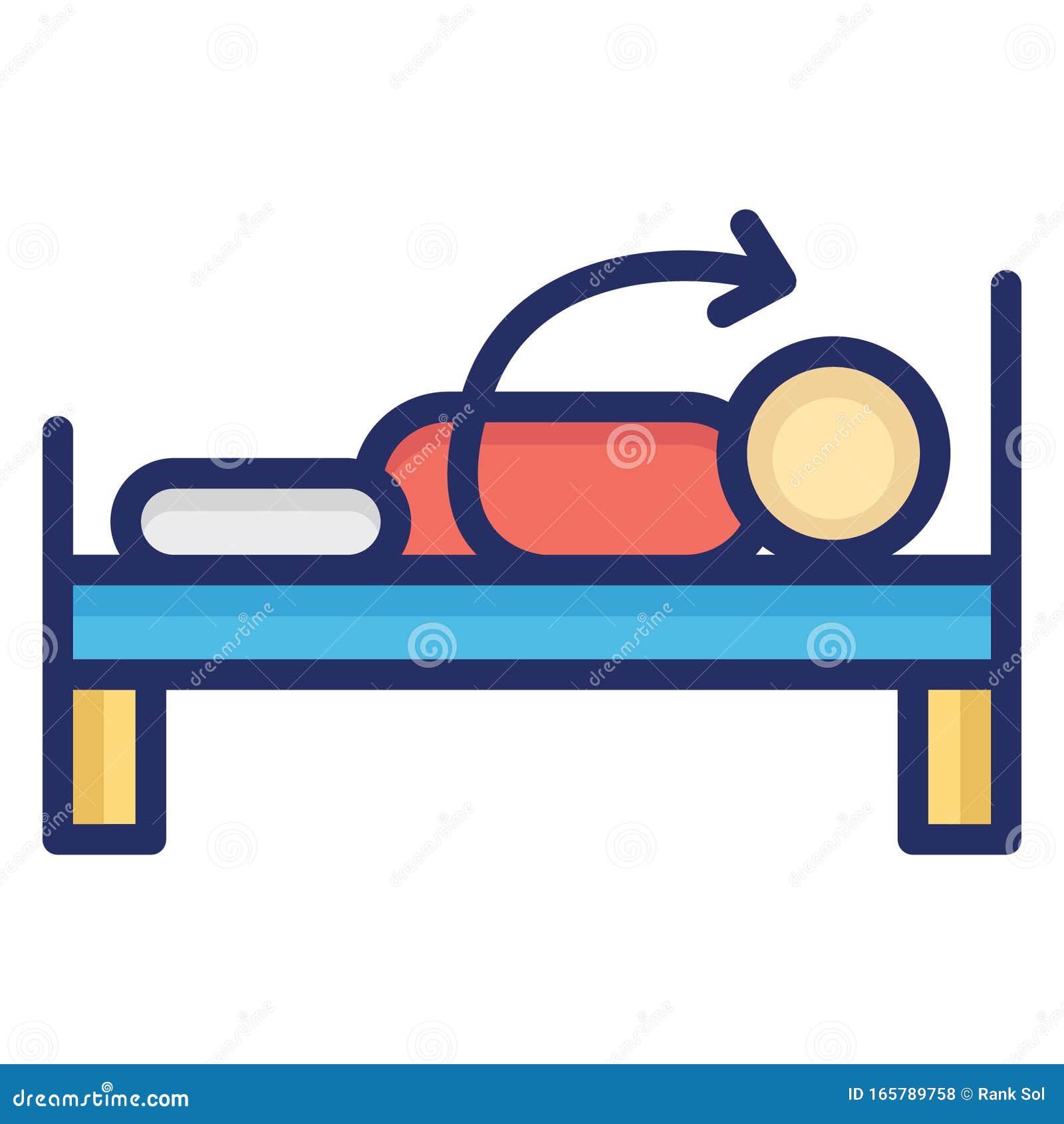 Pressure Sores Bedsores Ulcers Human Anatomy Illustration Cartoon ...