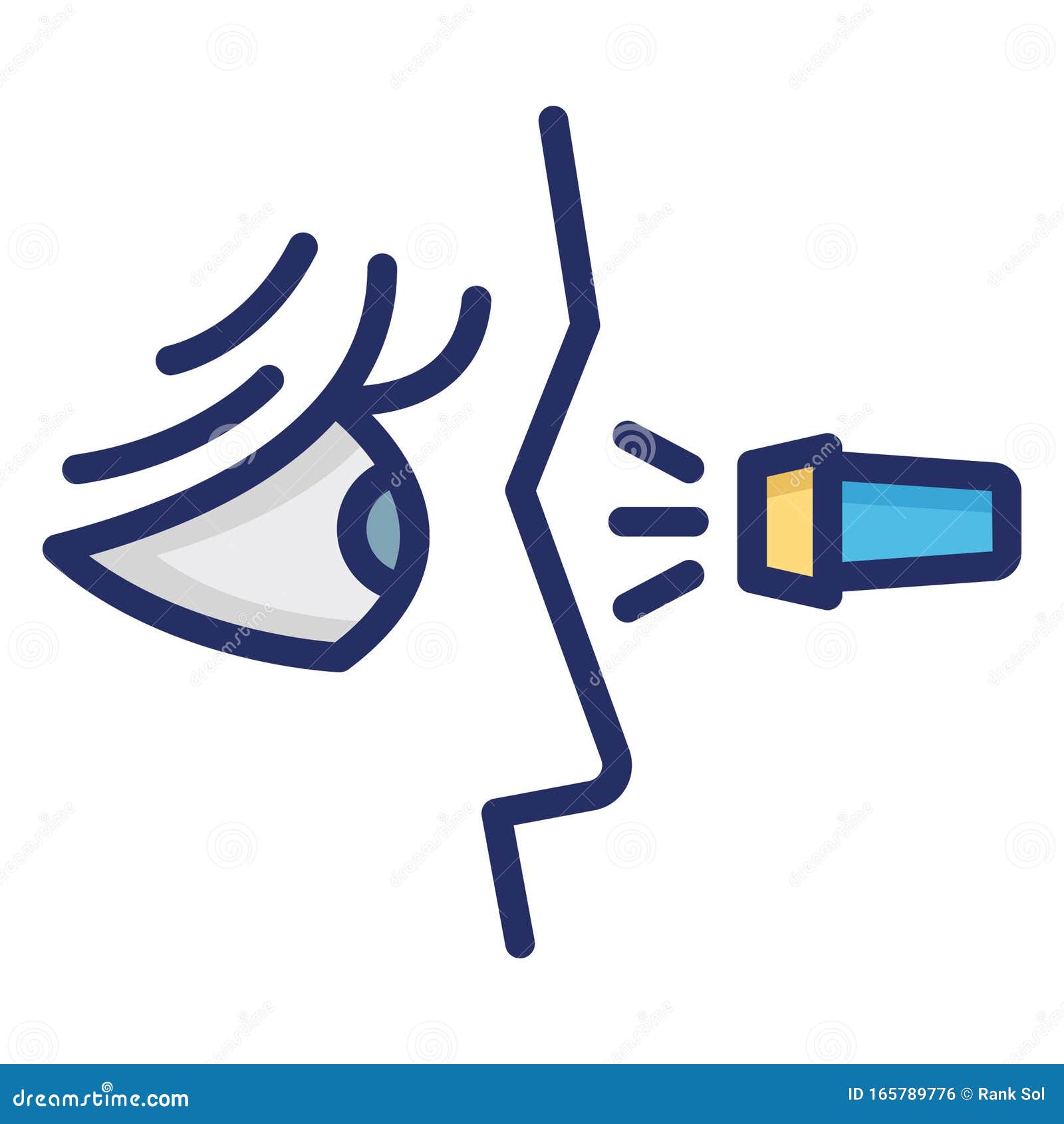 Eye Checkup Isolated Vector Icon that Can Be Easily Modified or Edit ...