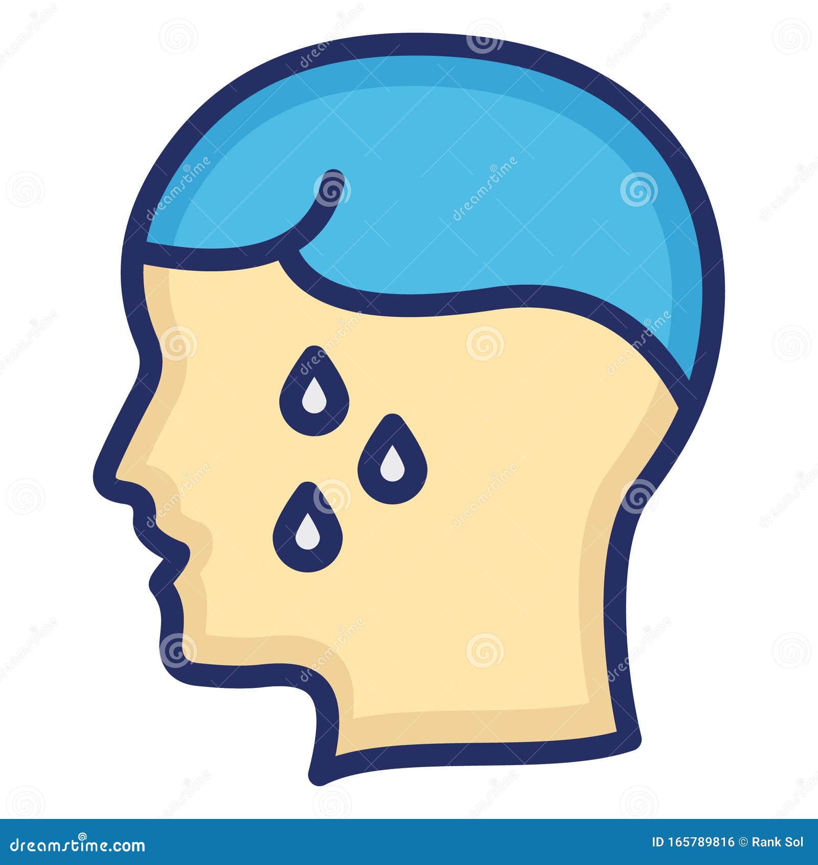 Head Burst Isolated Vector Icon that Can Be Easily Modified or Edit ...