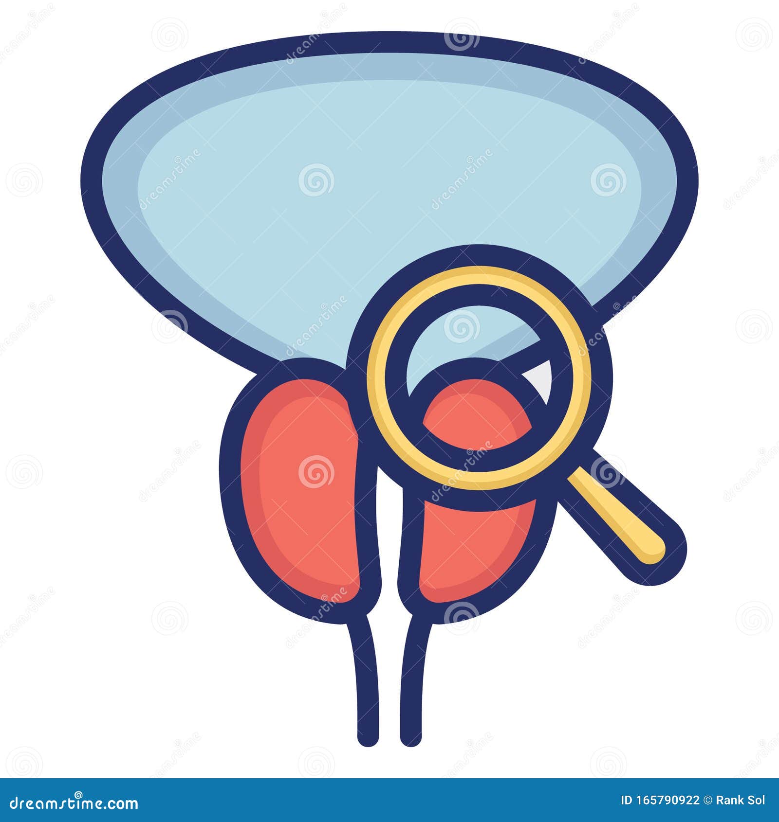 Prostate Isolated Vector Icon that Can Be Easily Modified or Edit Stock ...