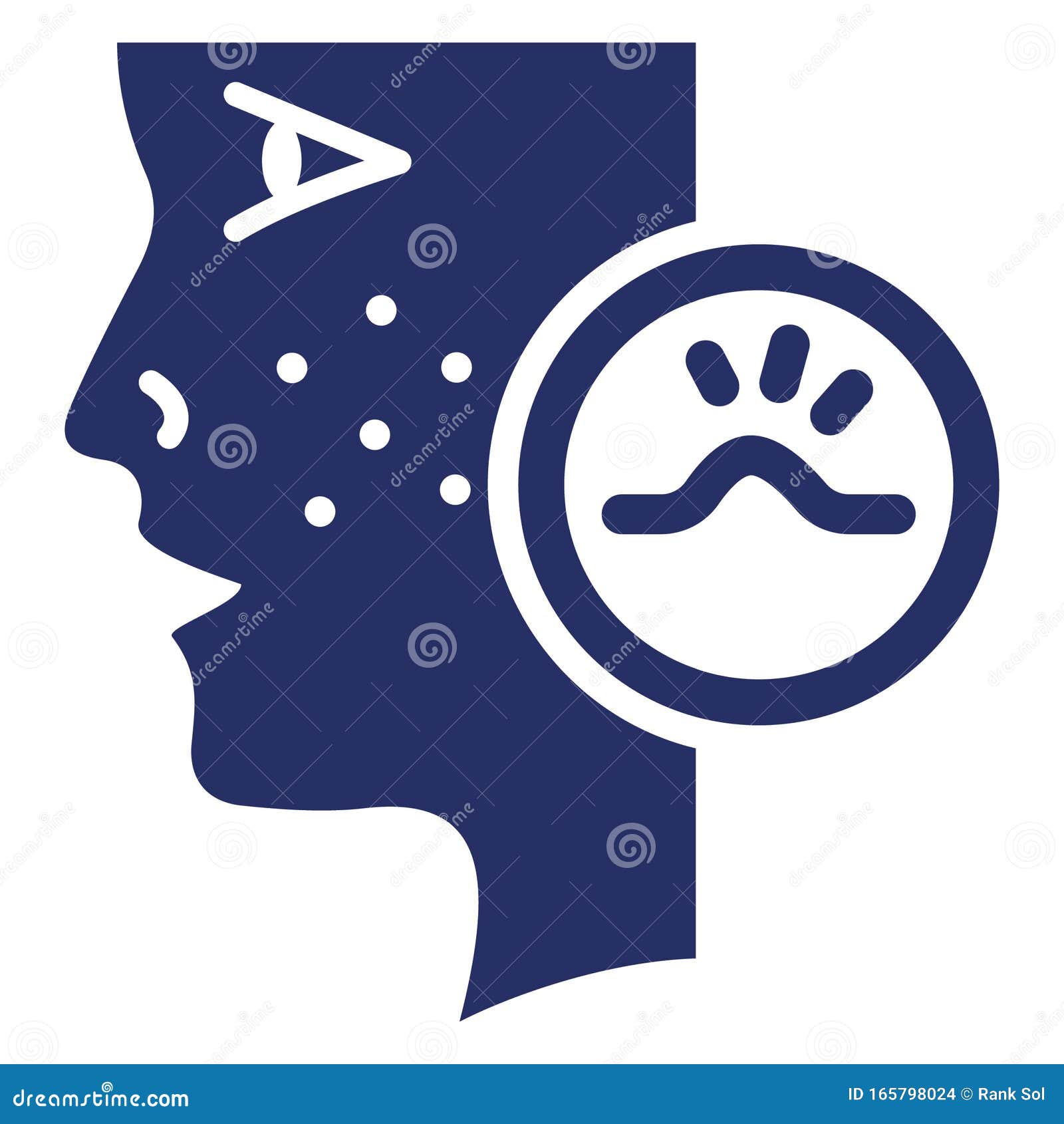 Acne Isolated Vector Icon that Can Be Easily Modified or Edit Stock ...