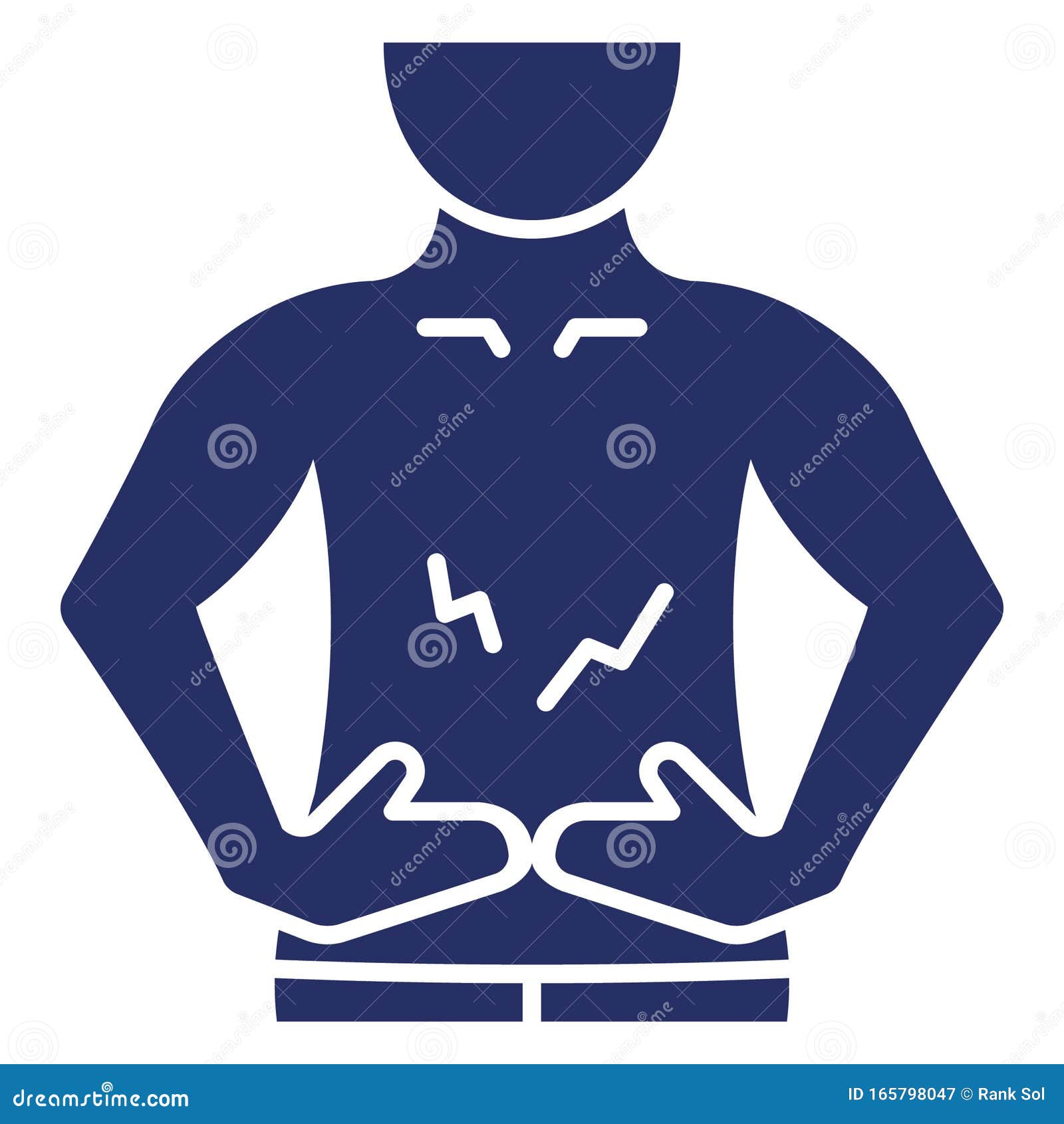 Abdominal Isolated Vector Icon that Can Be Easily Modified or Edit ...