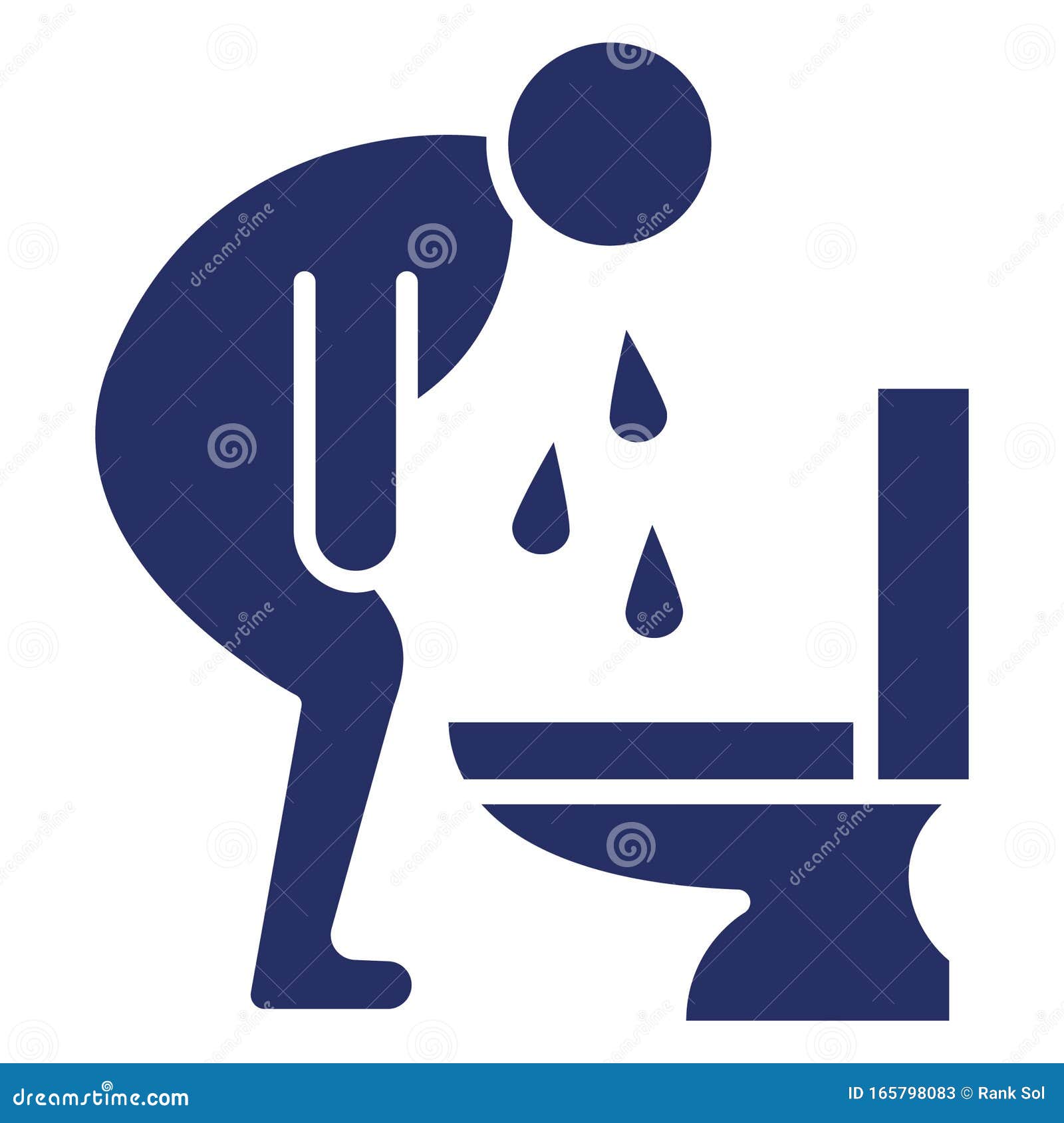 Vomit Isolated Vector Icon that Can Be Easily Modified or Edit Stock ...
