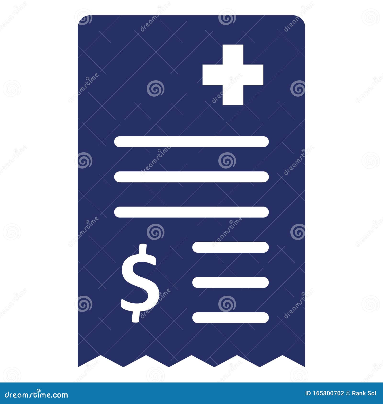 Bill Isolated Vector Icon that Can Be Easily Modified or Edit Stock ...