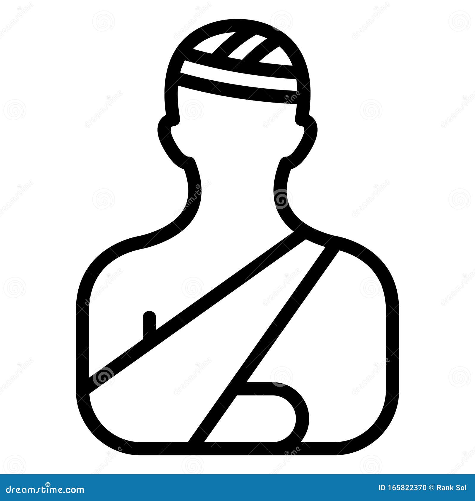 Arm Injury Isolated Vector Icon that Can Be Easily Modified or Edit ...