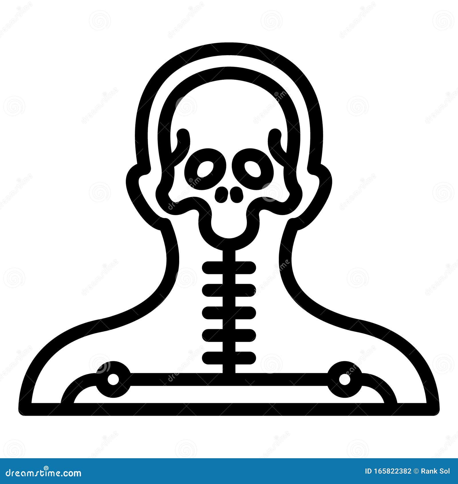 Body X Ray Isolated Vector Icon that Can Be Easily Modified or Edit ...
