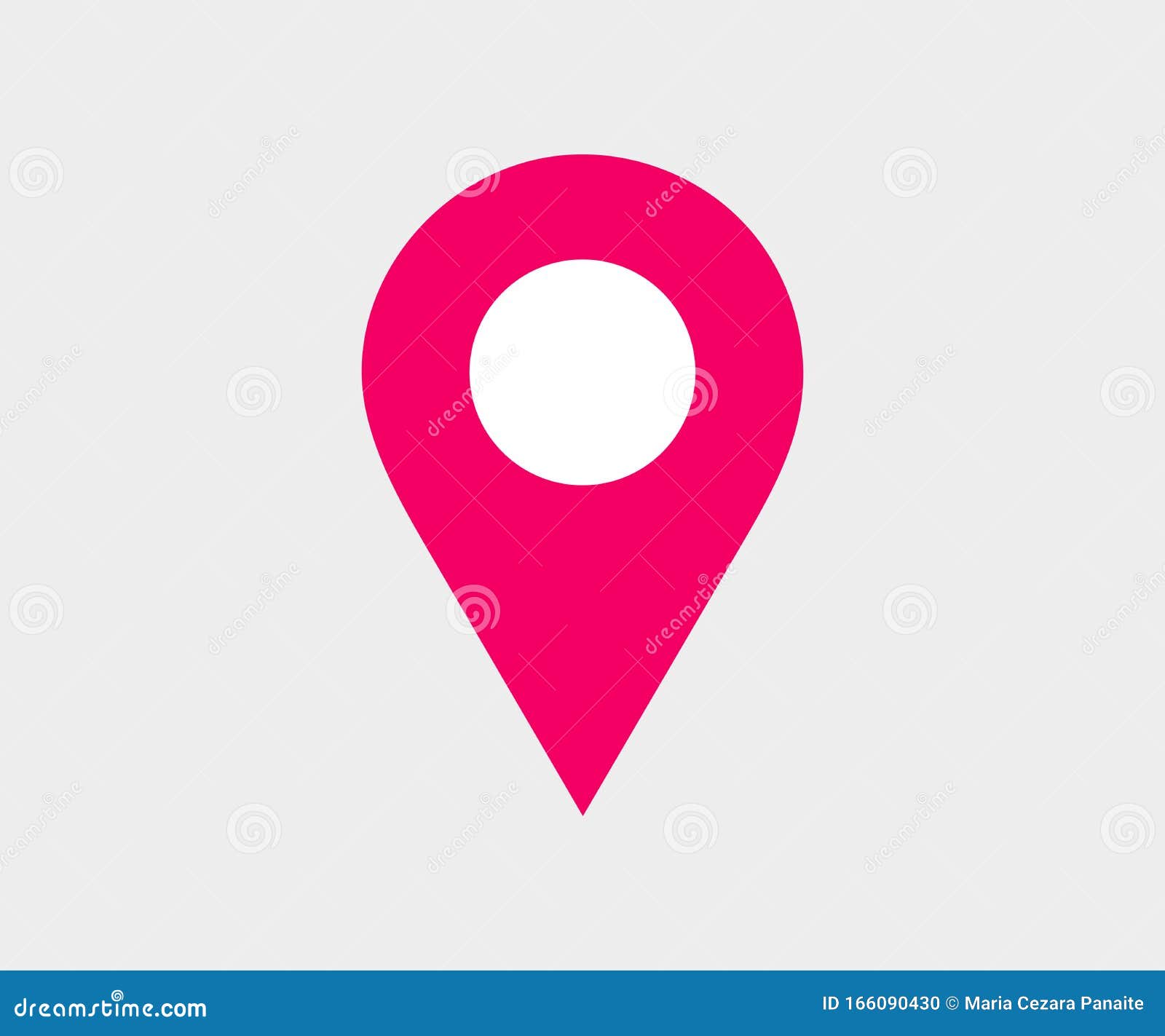 Simple Pink Location Pin. Vector Illustration Stock Vector ...