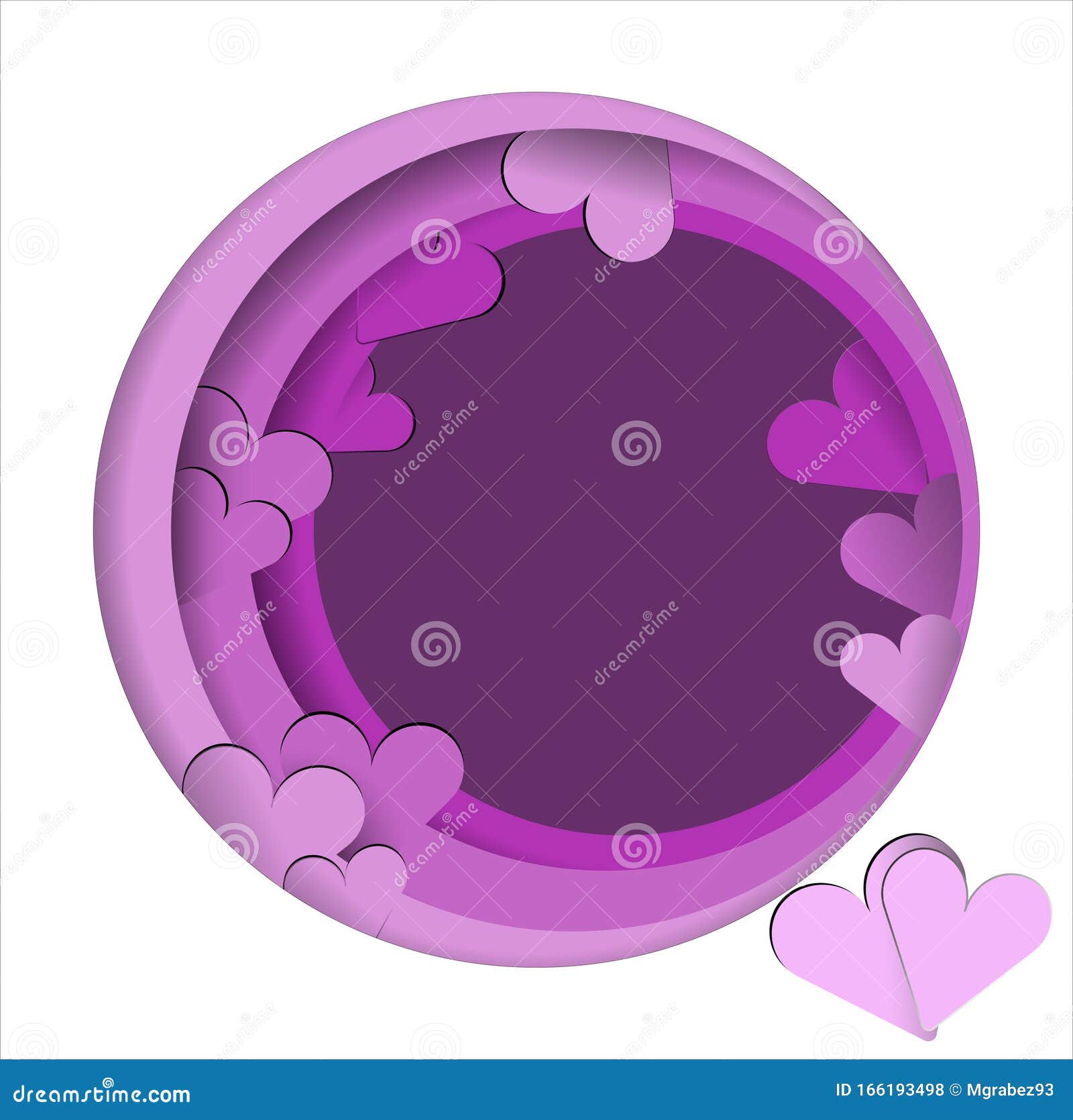 Purple love stock illustration. Illustration of gift - 166193498