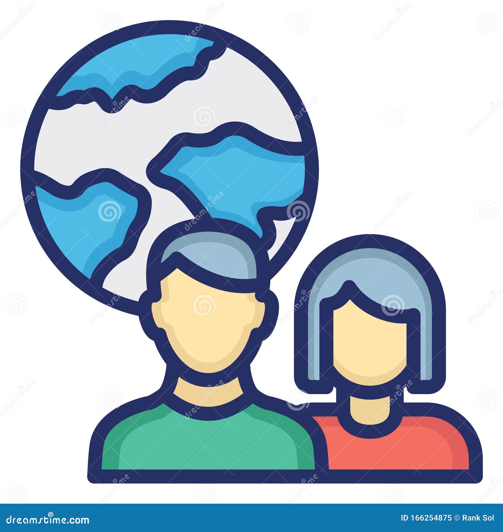 Global Relation Isolated Vector Icon Which Can Easily Modify or Edit ...