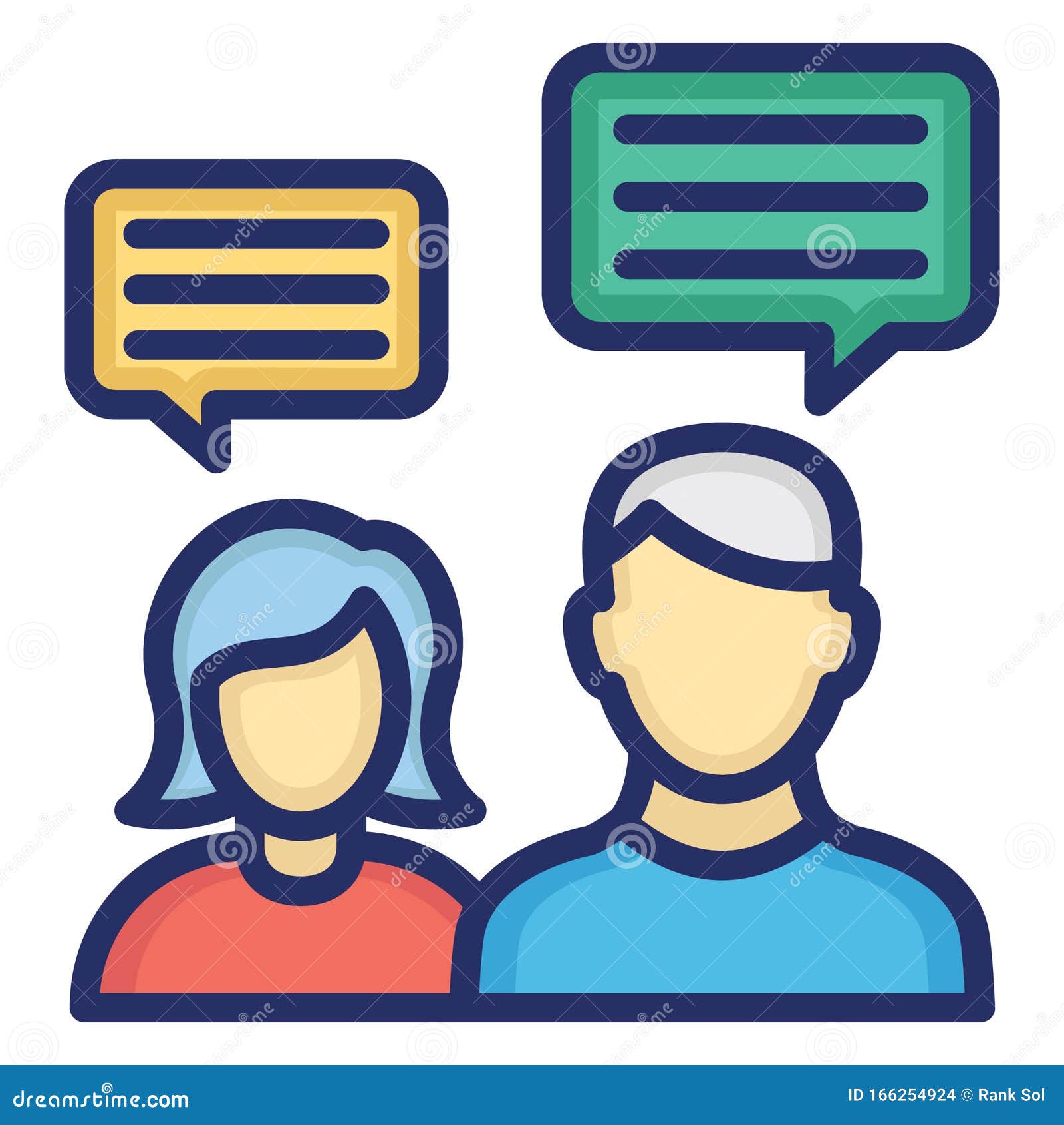 Chat Isolated Vector Icon Which Can Easily Modify or Edit Stock Vector ...