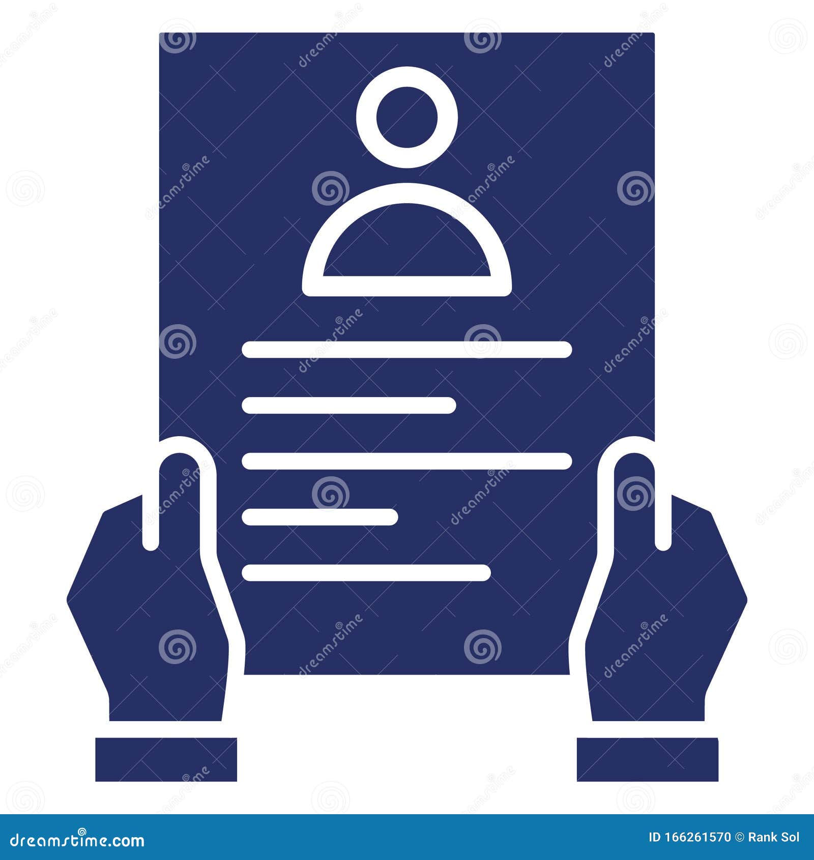 Biodata Isolated Vector Icon Which Can Easily Modify or Edit Stock ...