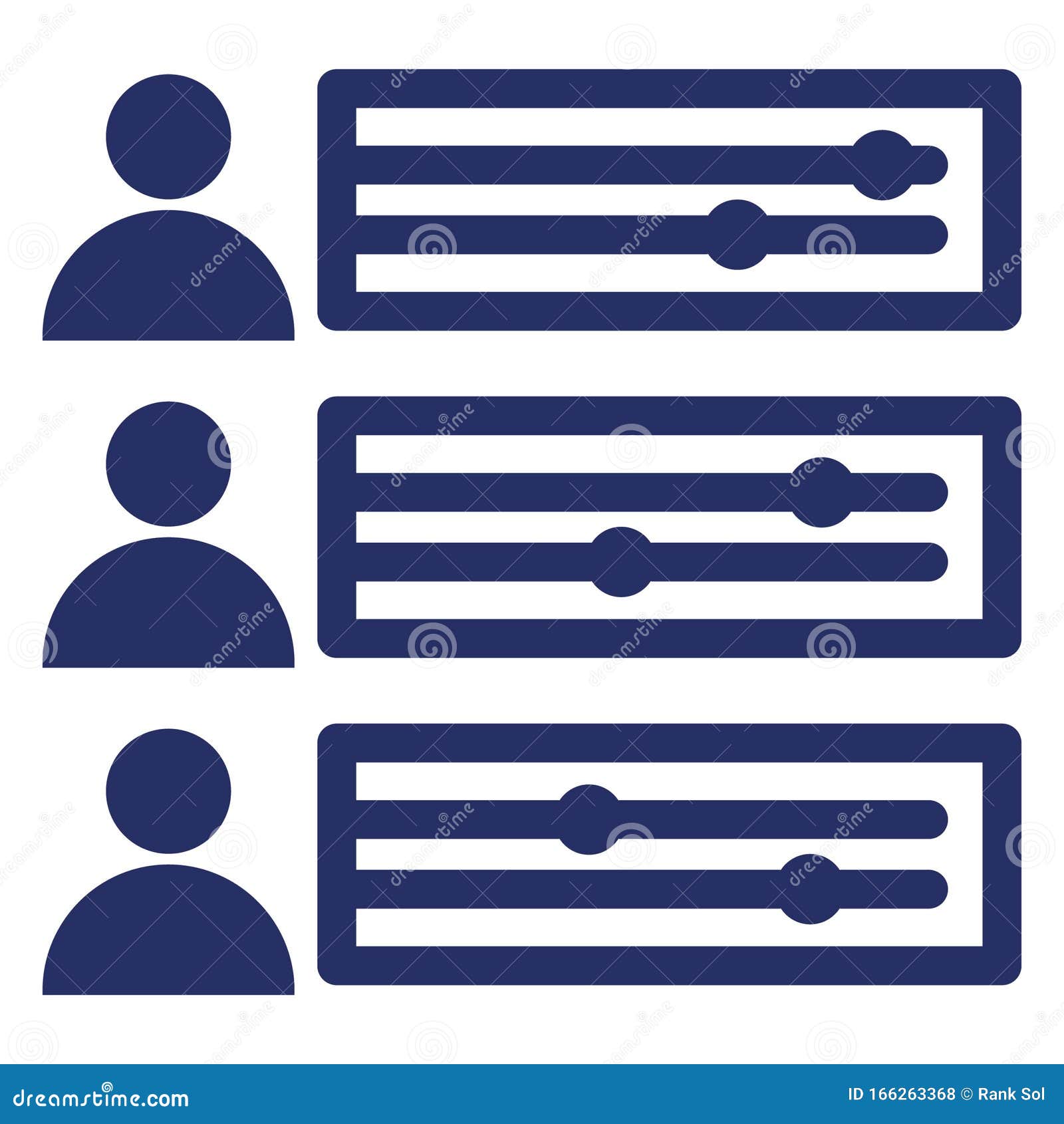 Employee Ranking Isolated Vector Icon Which Can Easily Modify or Edit ...