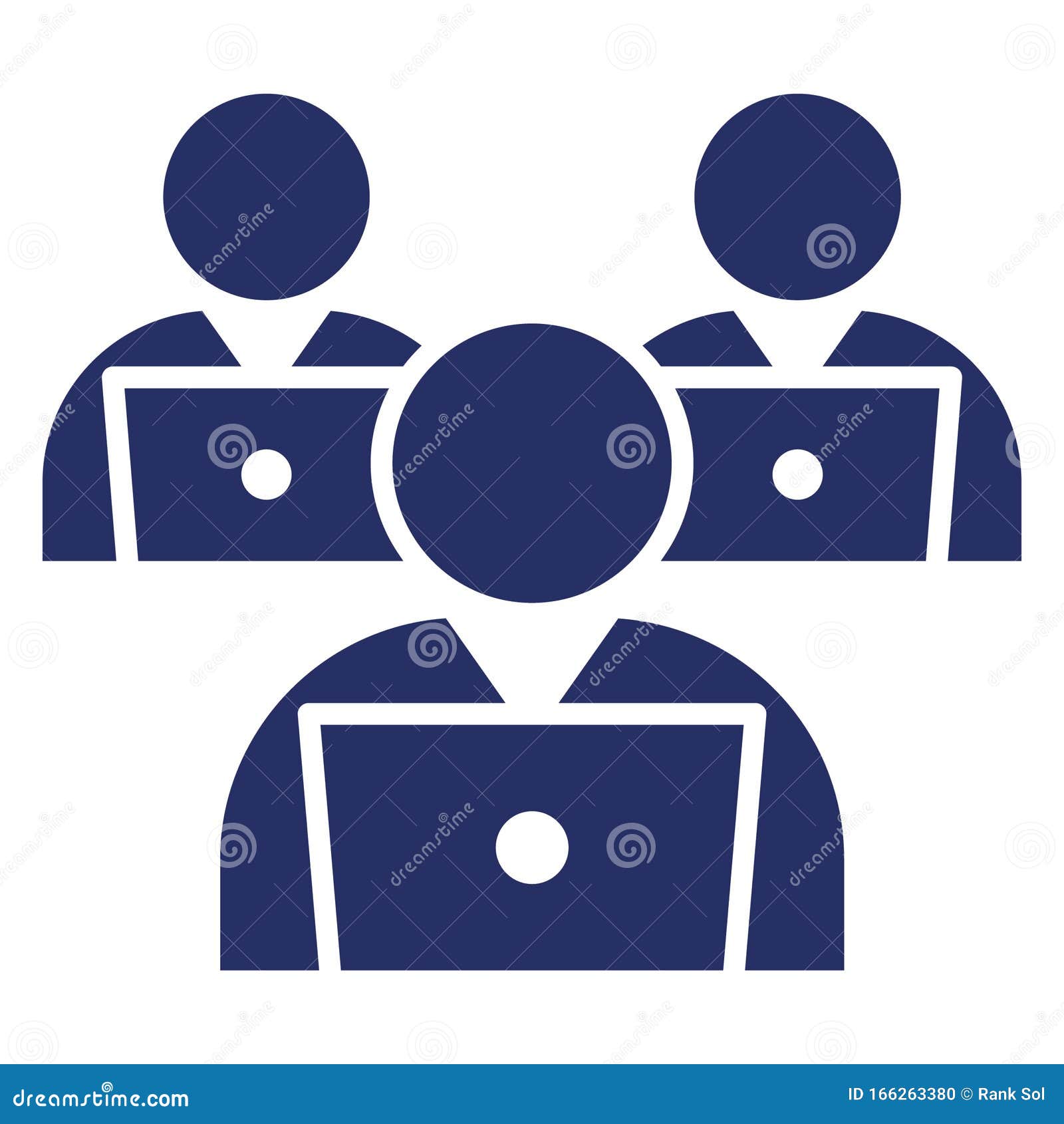 Desk Worker Isolated Vector Icon Which Can Easily Modify or Edit Stock ...