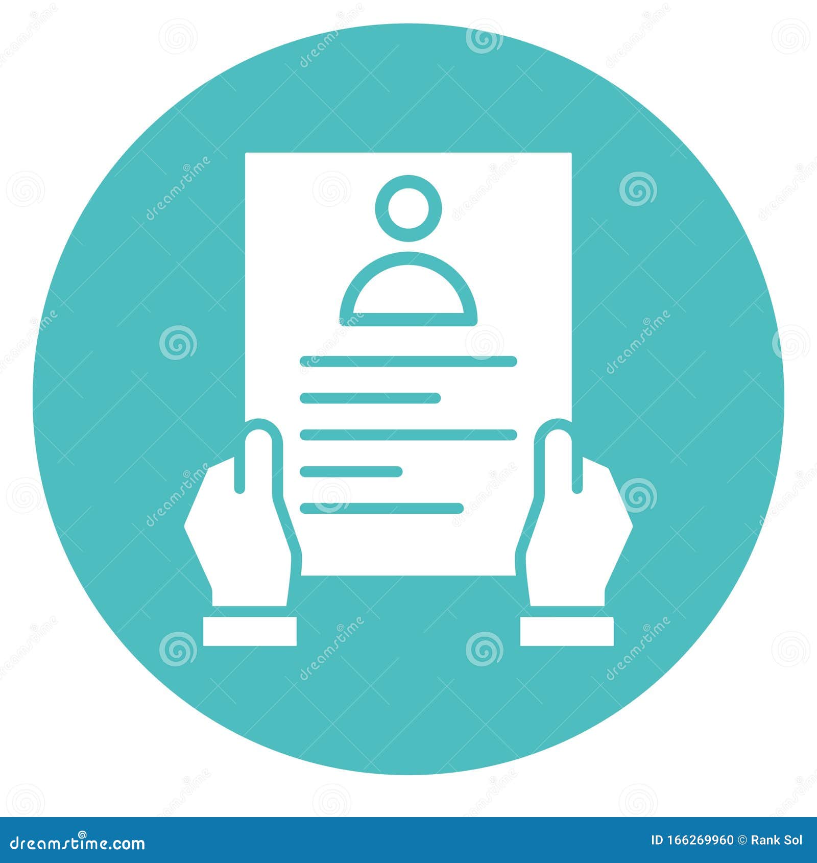 Biodata Isolated Vector Icon Which Can Easily Modify or Edit Stock ...