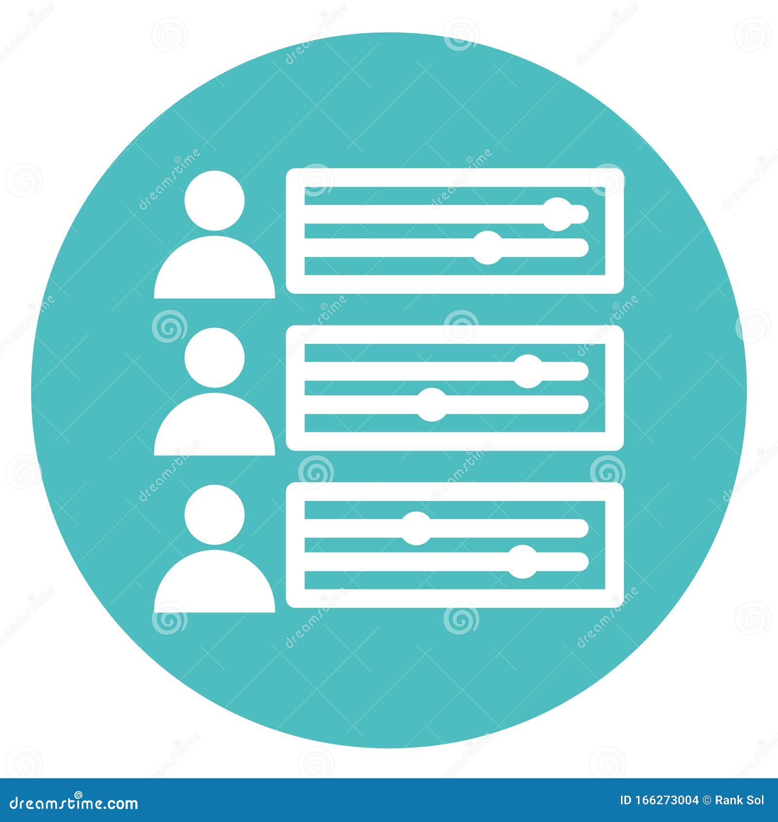 Employee Ranking Isolated Vector Icon Which Can Easily Modify or Edit ...