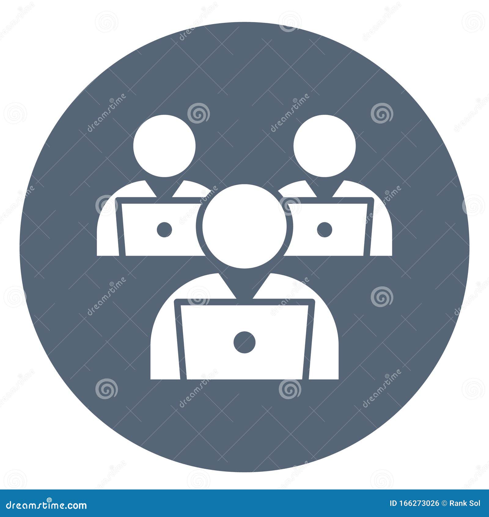 Desk Worker Isolated Vector Icon Which Can Easily Modify or Edit Stock ...