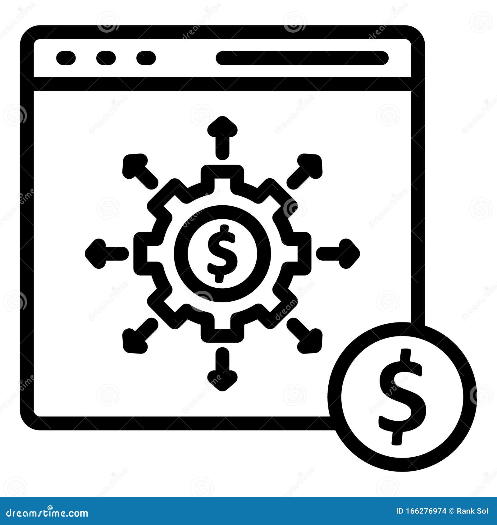 Business Website Isolated Vector Icon Which Can Easily Modify or Edit ...