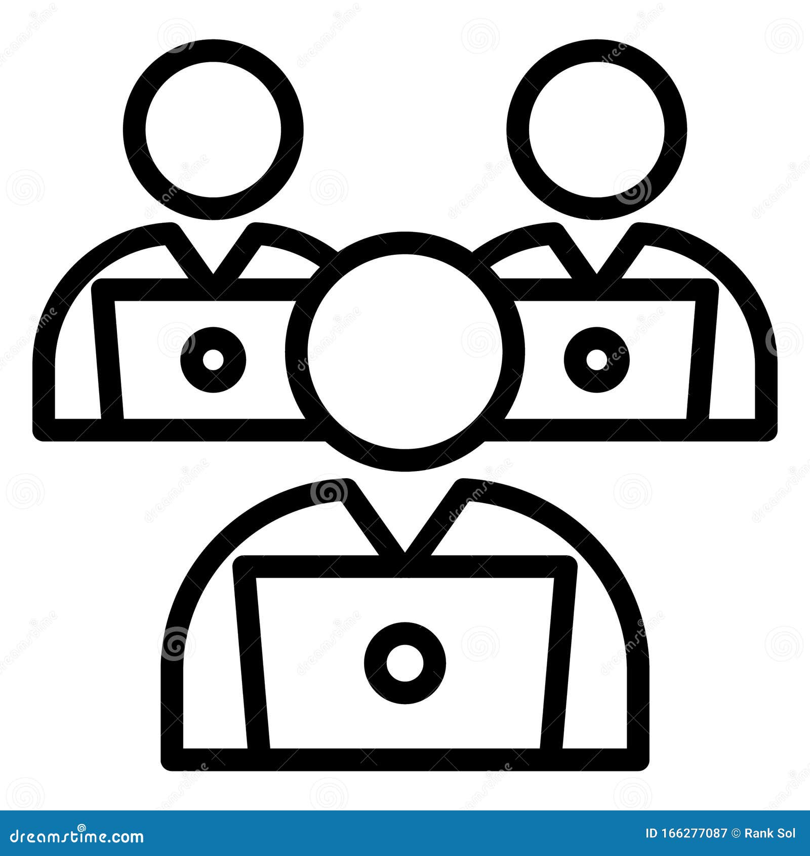 Desk Worker Isolated Vector Icon Which Can Easily Modify or Edit Stock ...