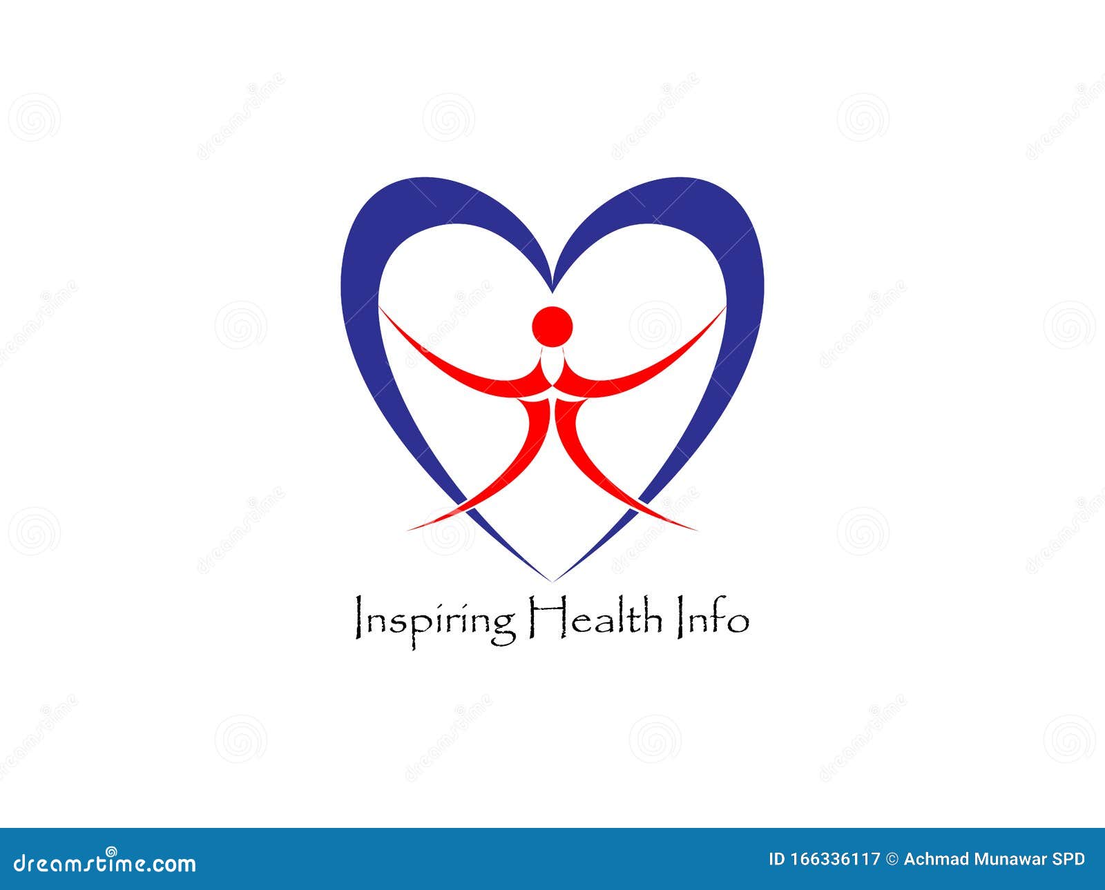 Word Writing Text Inspiring Health Info Logo Template. Stock ...