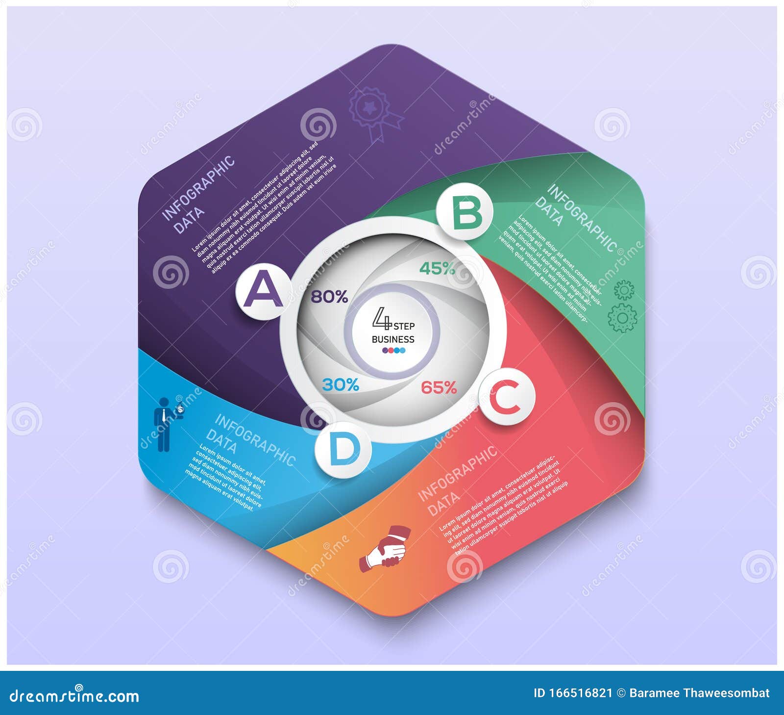 Abstract Modern Business Tag Design Concept for Infographic. Stock ...