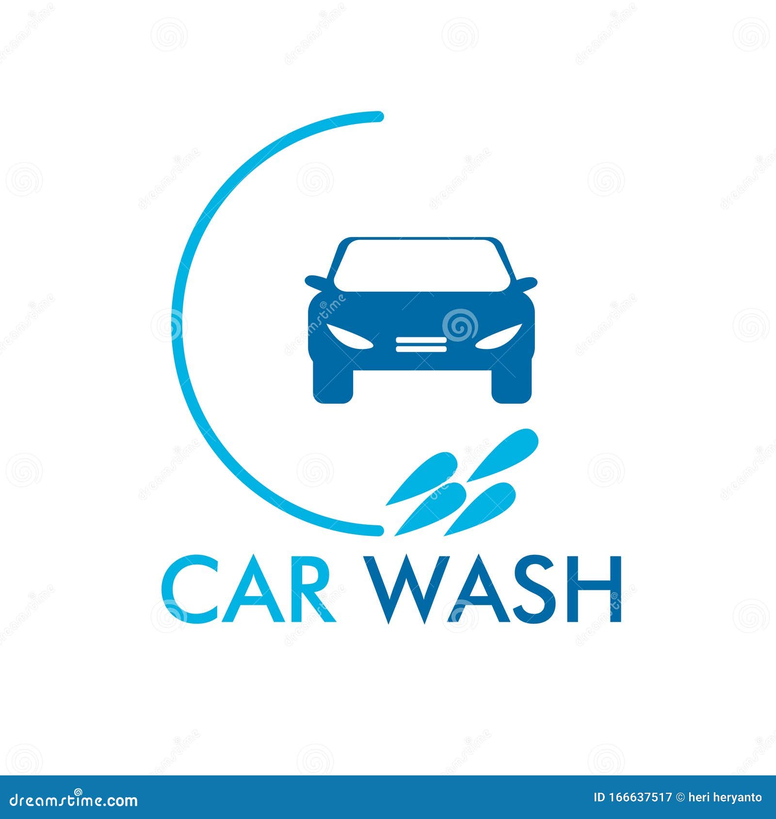 Car Wash Logo Design Vehicle with Water Car Cleaning Service Vector ...