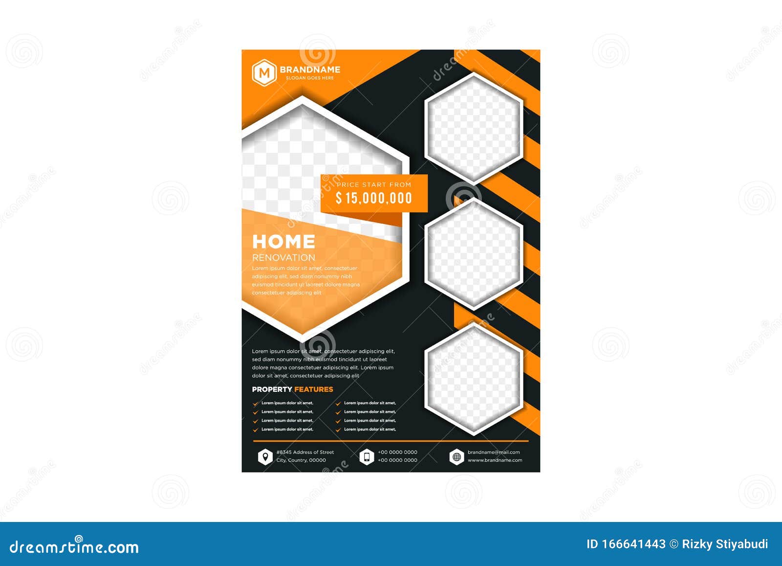 Hexagon Space Background Vector Illustration | CartoonDealer.com #121916736