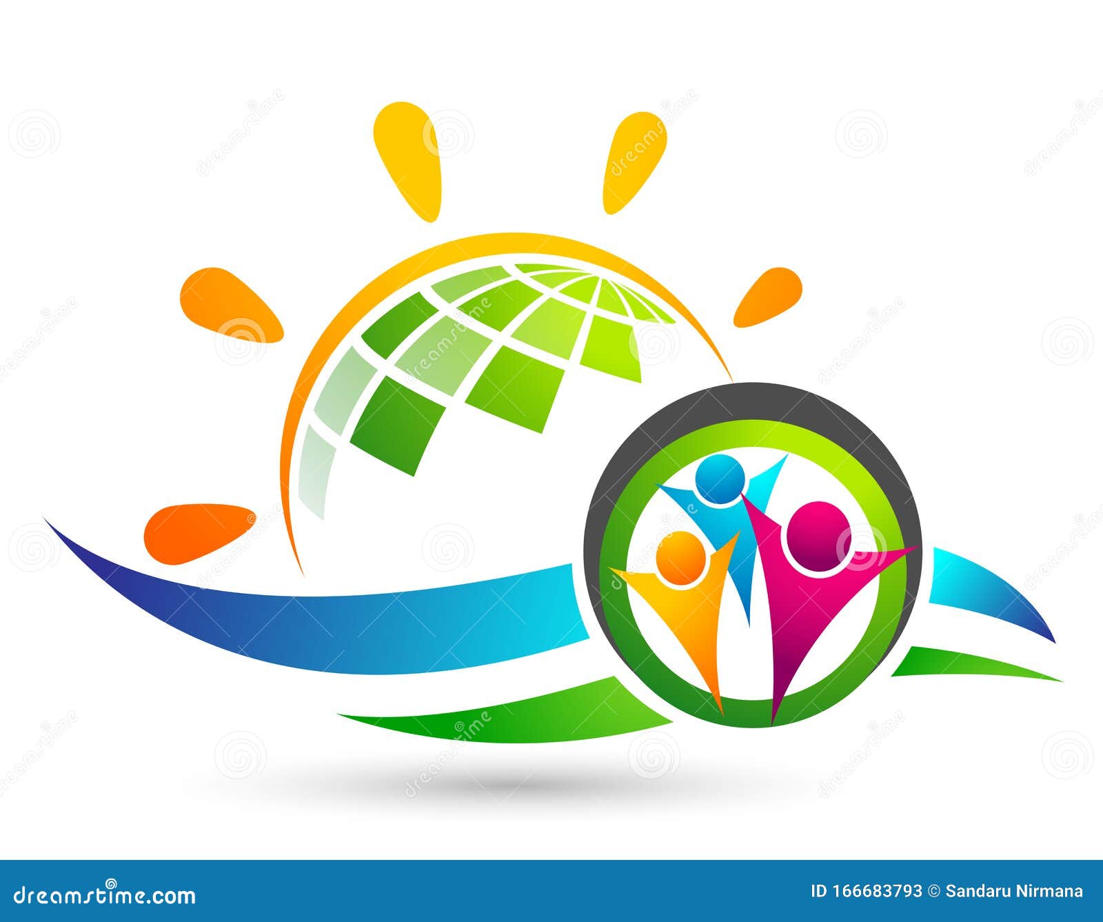 Globe Save World People Care Hand Taking Care People Save Protect ...