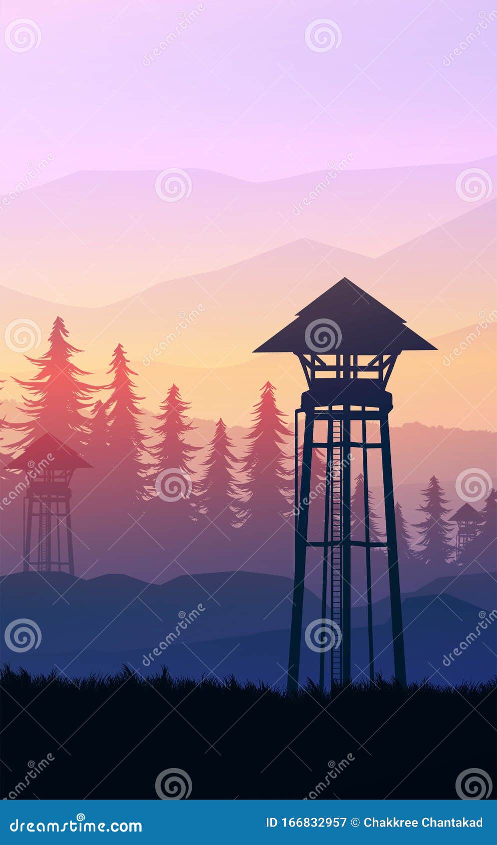 Nature Forest Natural Pine Forest Mountains Horizon Landscape Wallpaper ...