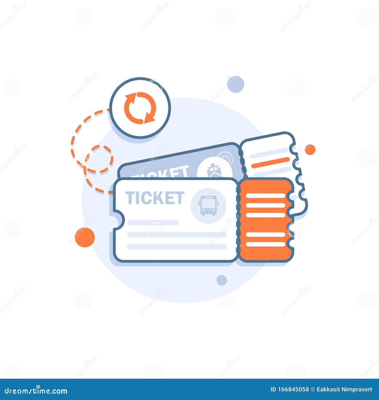 Bus and Boat Tickets,Ticket Vector Icon Stock Vector - Illustration of ...