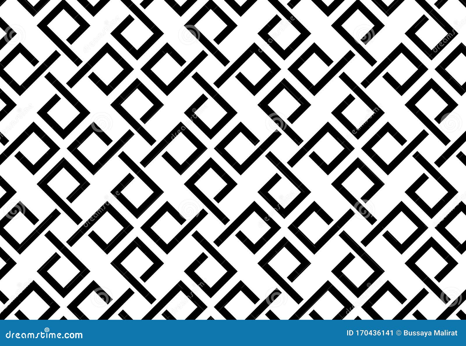 Simple Square Geomatric Pattern. Chinese Style Stock Illustration ...