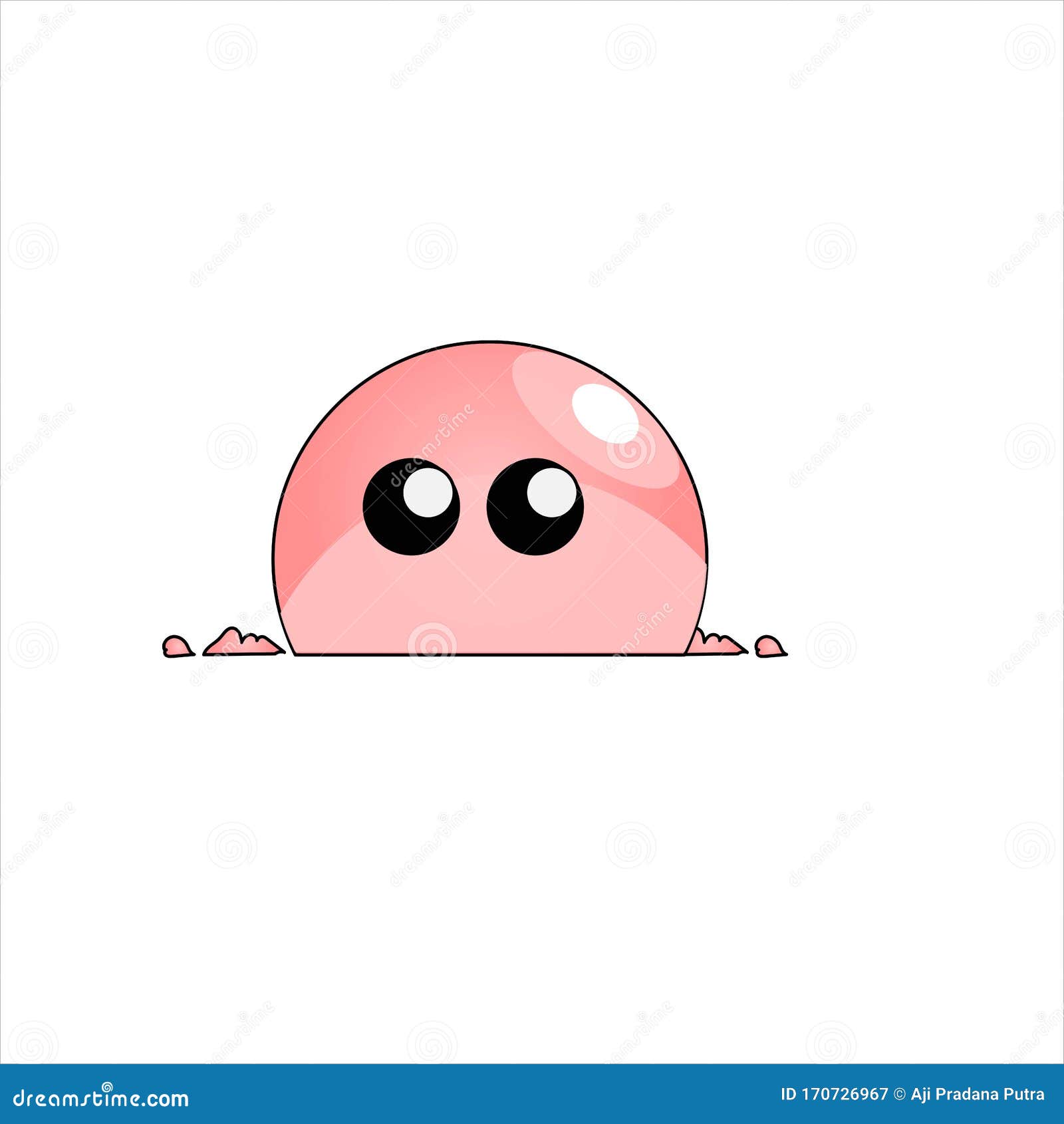 Slime Or Brain Or Maggot Background Royalty-Free Cartoon ...