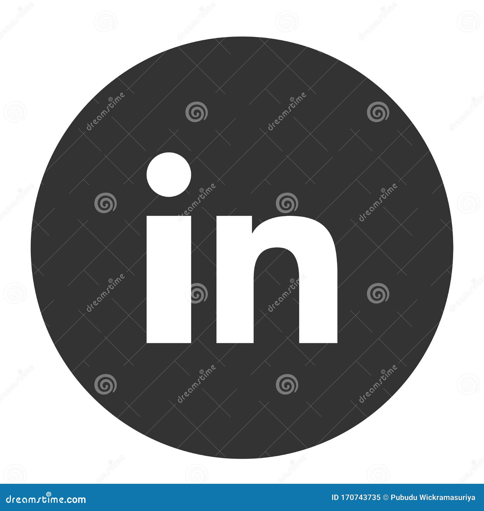 Linkedin Icon Logo Social Media Simple Flat Element Vector Desing ...