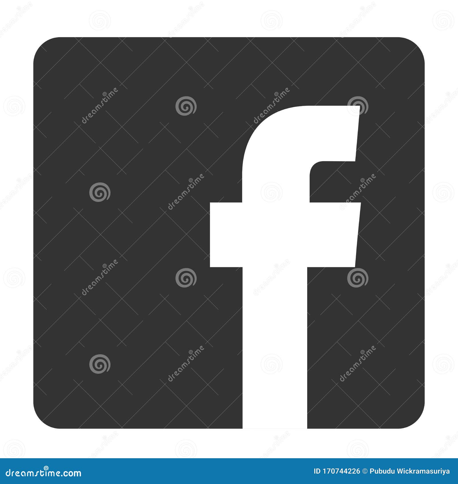 Facebook Logo Flat Vector