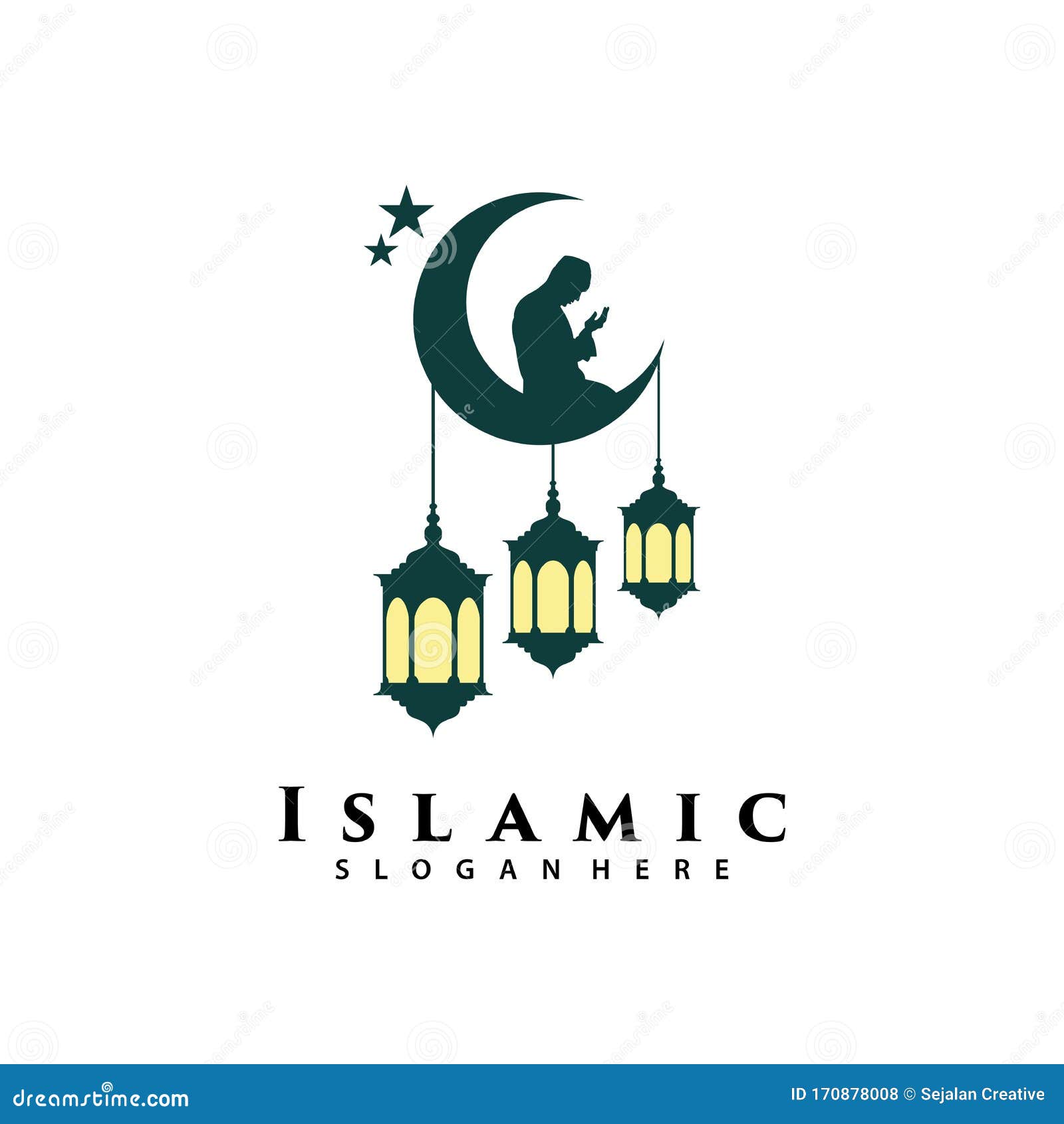 Islamic logo vector stock vector. Illustration of isolated - 170878008