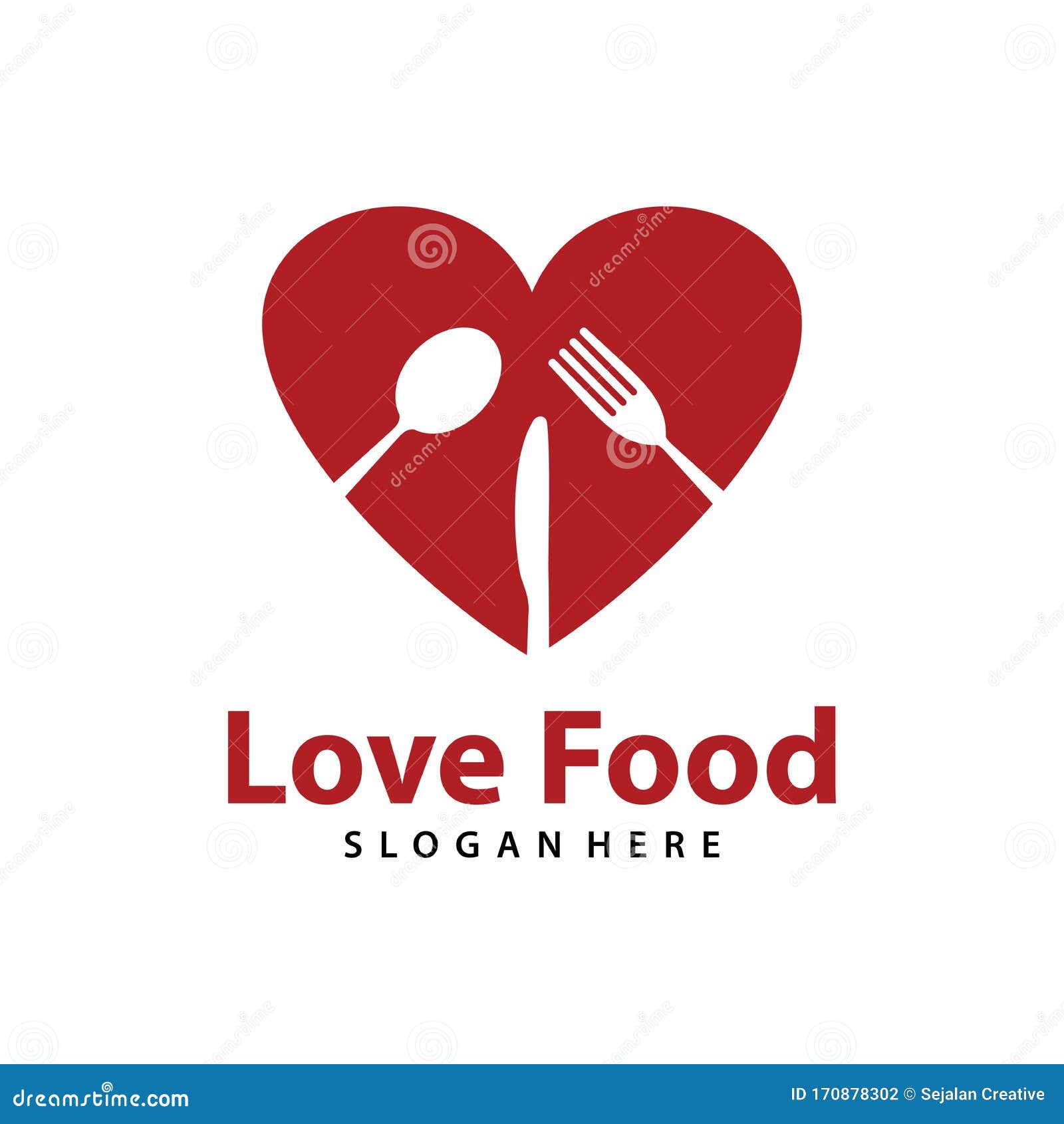Love Food logo vector stock vector. Illustration of creative - 170878302