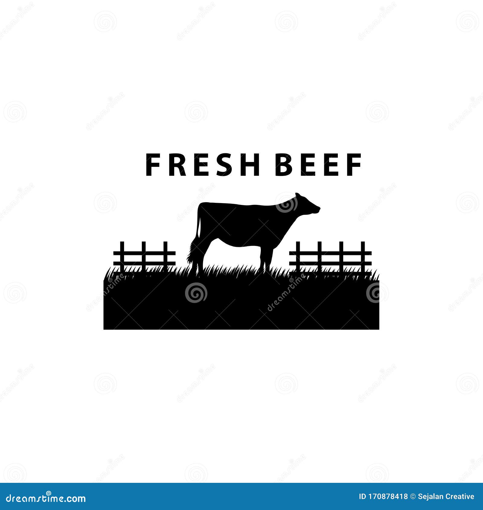 Premium Fresh Beef Logo Vector Stock Vector - Illustration of dairy ...