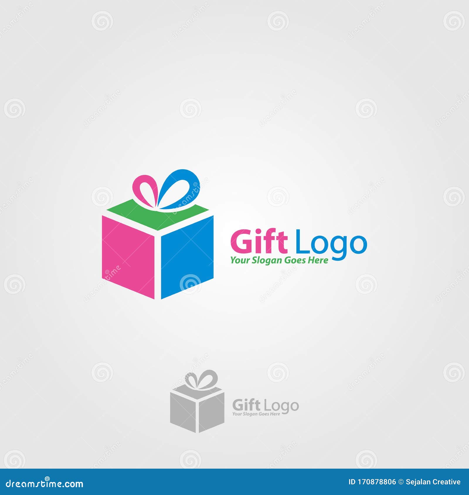 Gift Logo Vector stock vector. Illustration of greeting - 170878806