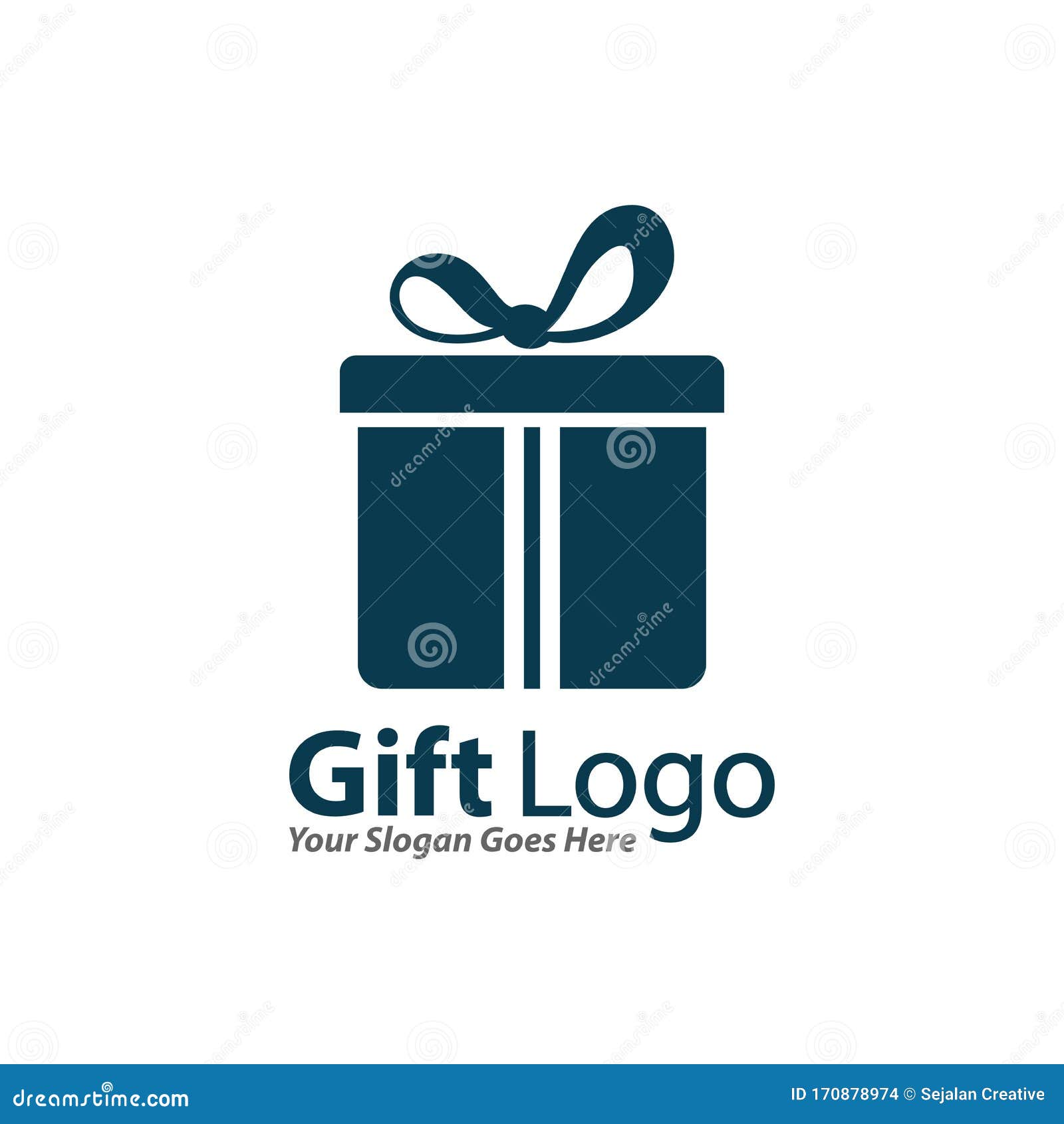 Gift Logo Vector stock vector. Illustration of background - 170878974