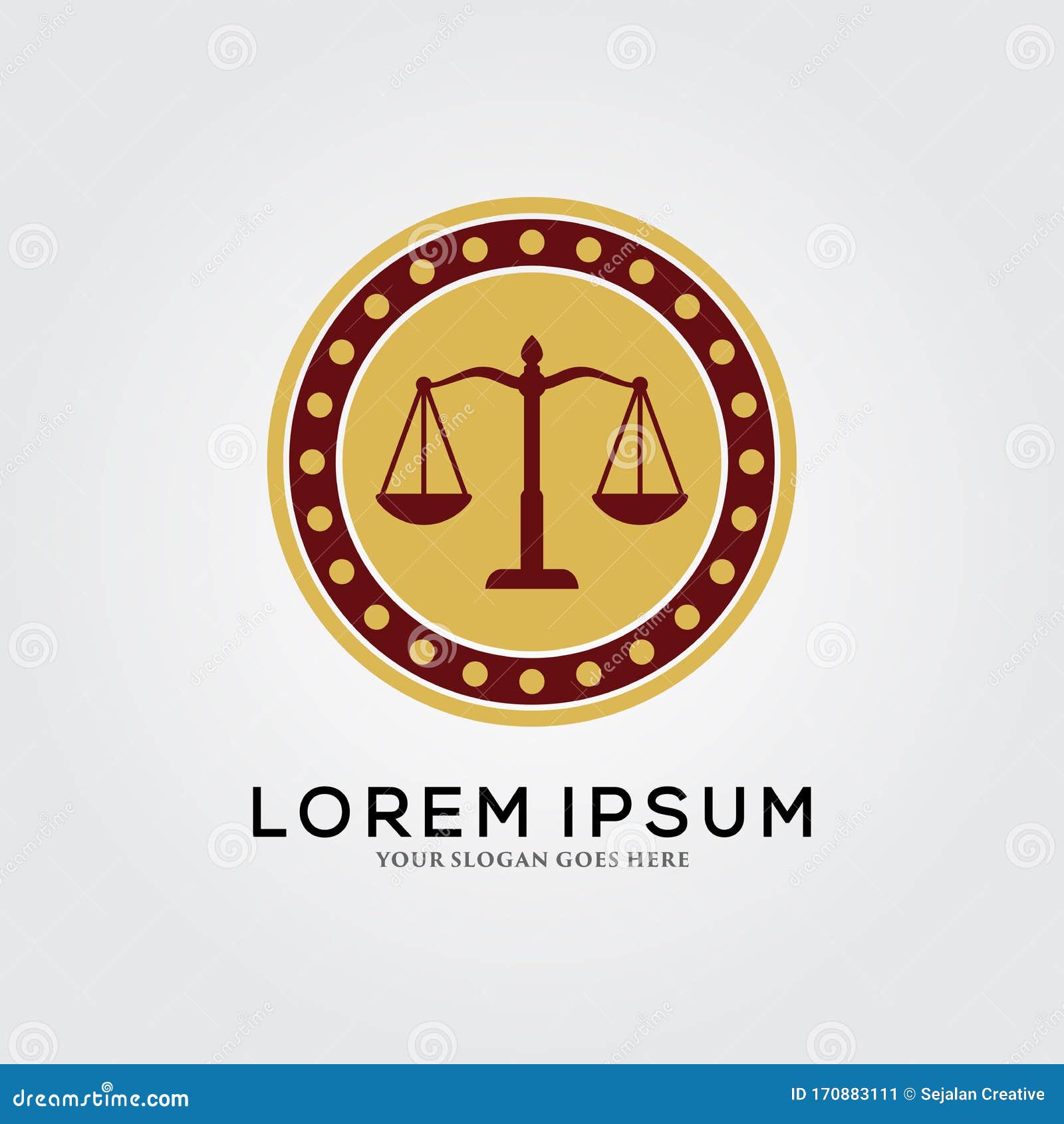 Legal logo Template Design stock vector. Illustration of icon - 170883111