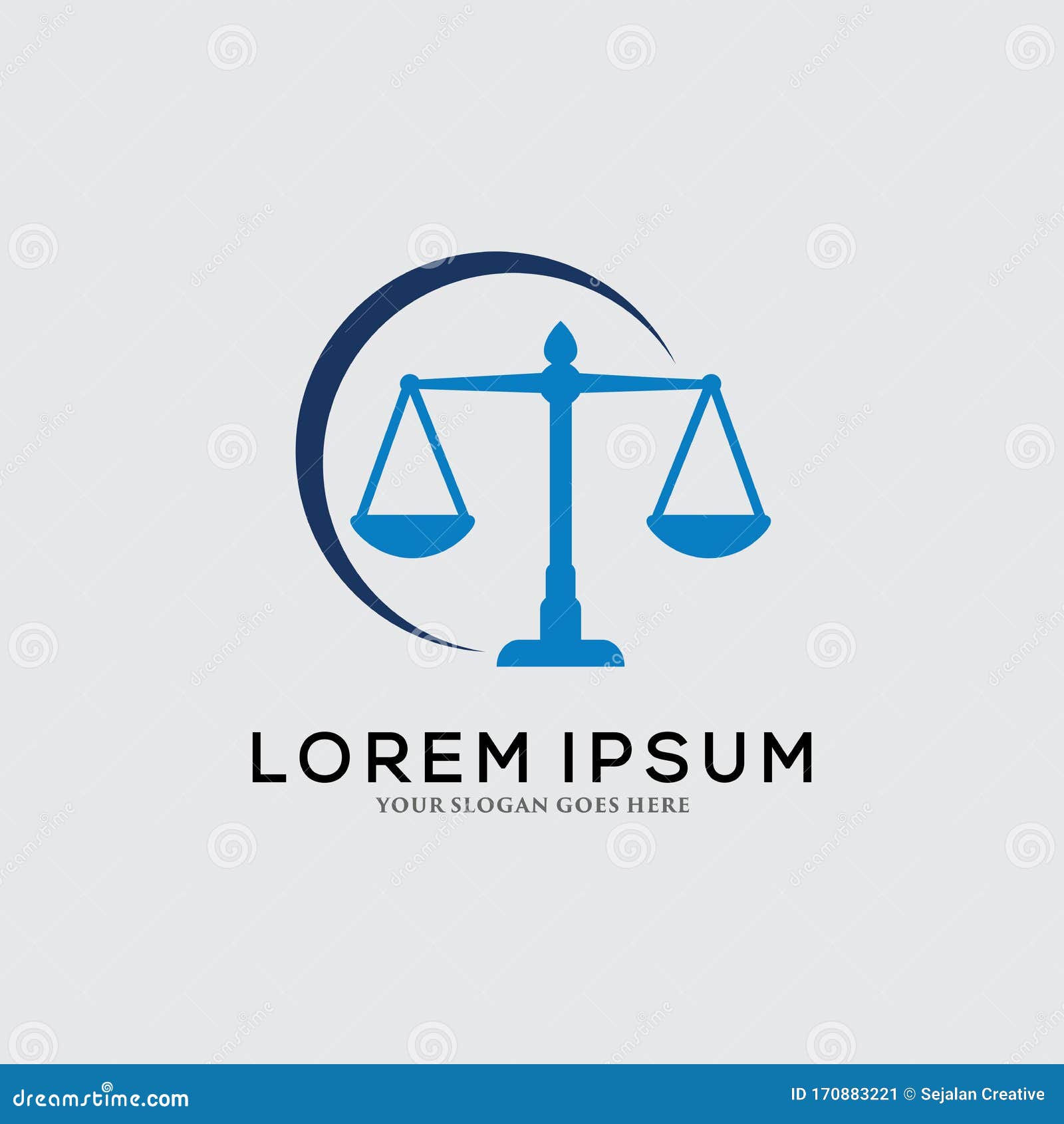Legal logo Template Design stock vector. Illustration of badge - 170883221