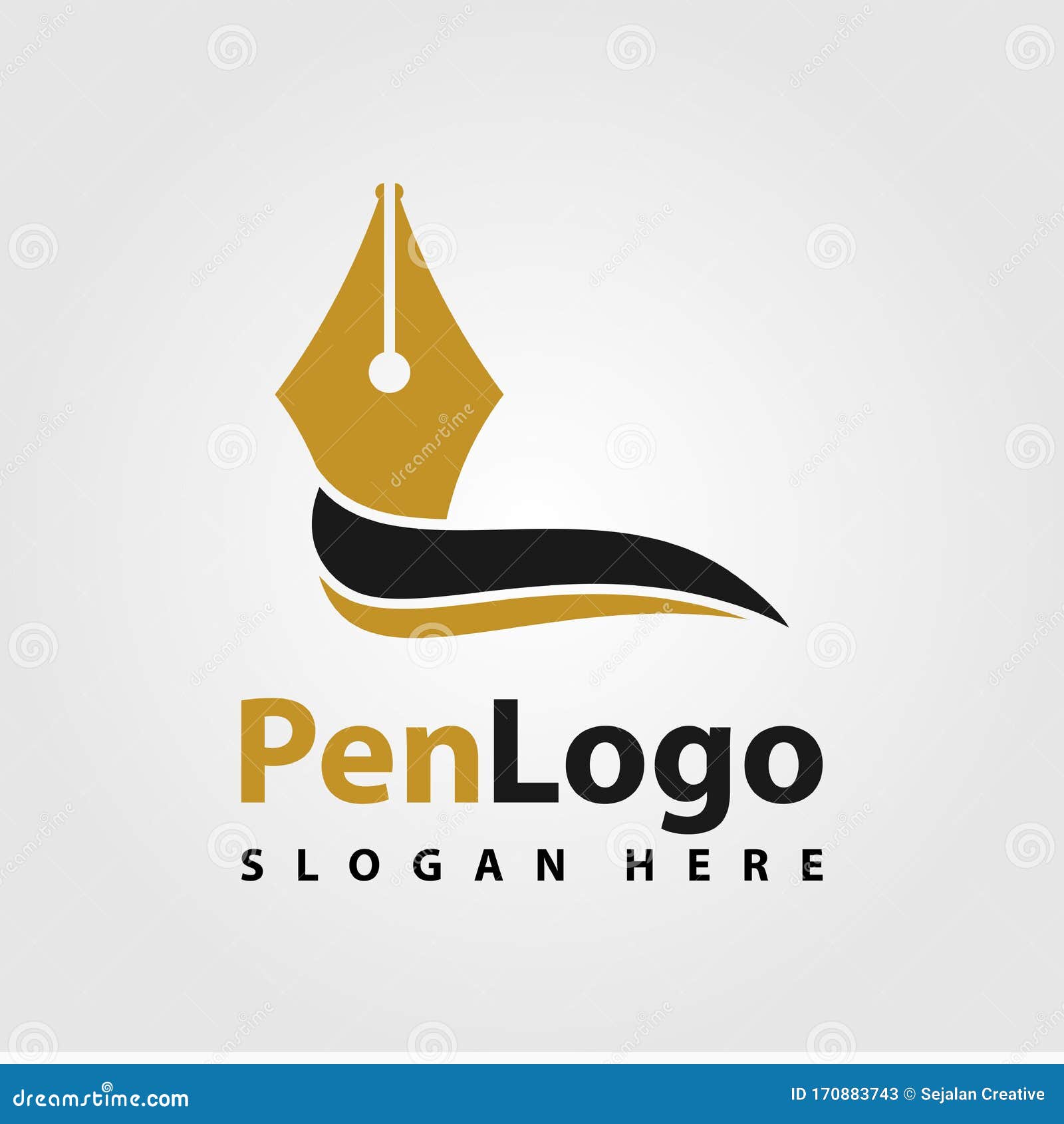 Pen logo vector stock vector. Illustration of idea, isolated - 170883743