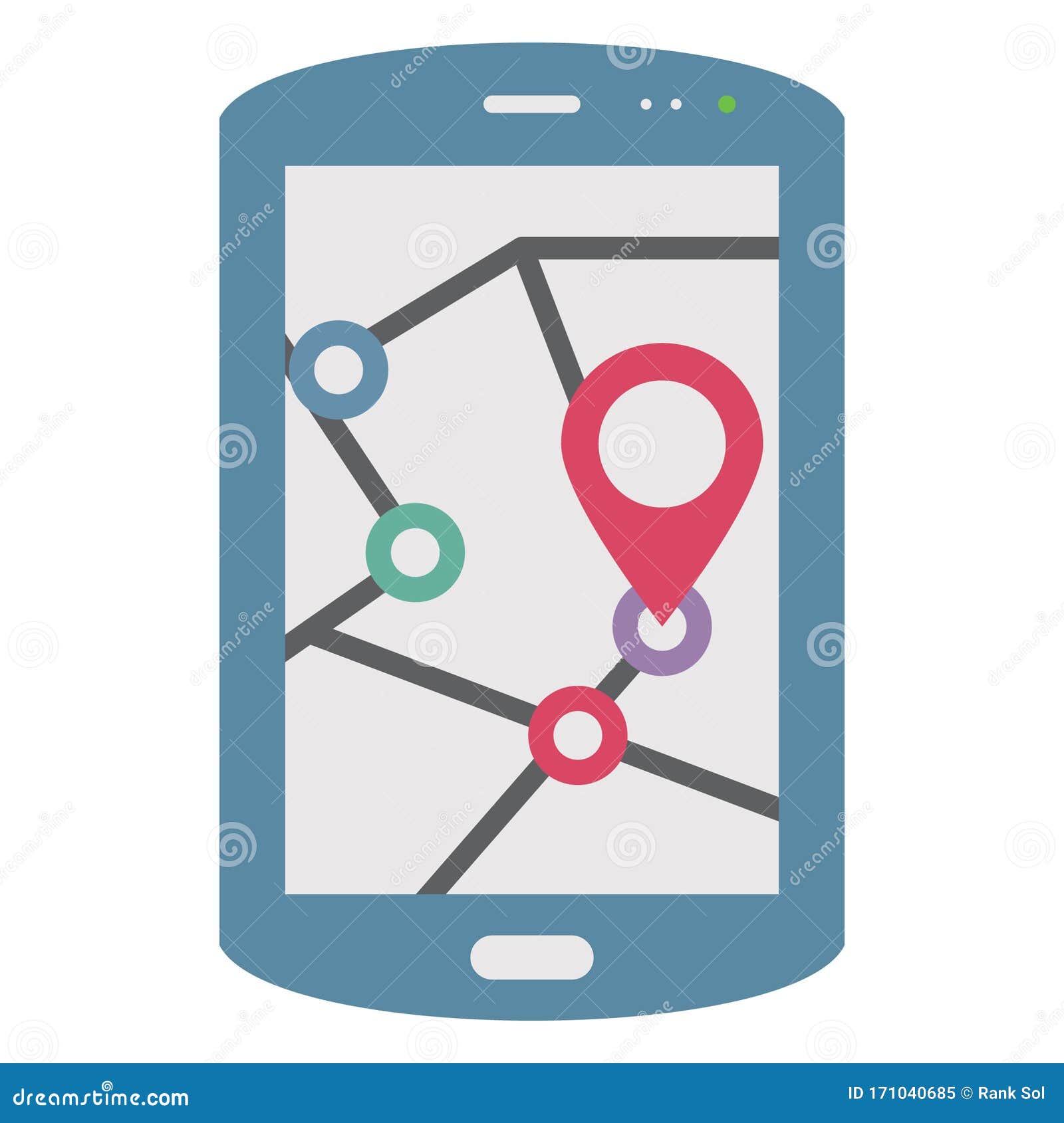 Gps, Location Tracker Color Vector Icon You Can Edit or Modify it ...