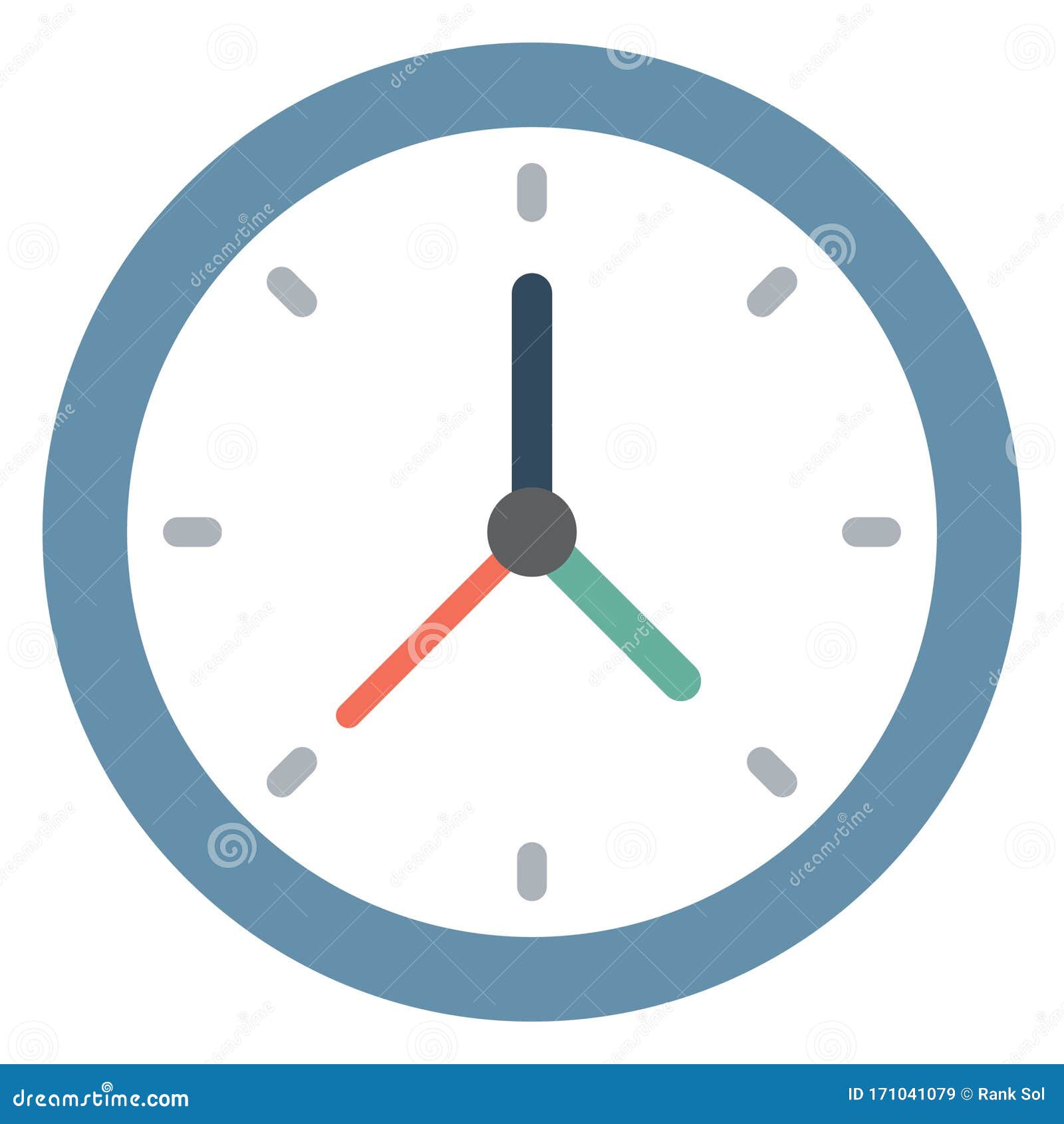 Basic RGB Clock, Dial Color Vector Icon You Can Edit or Modify it ...