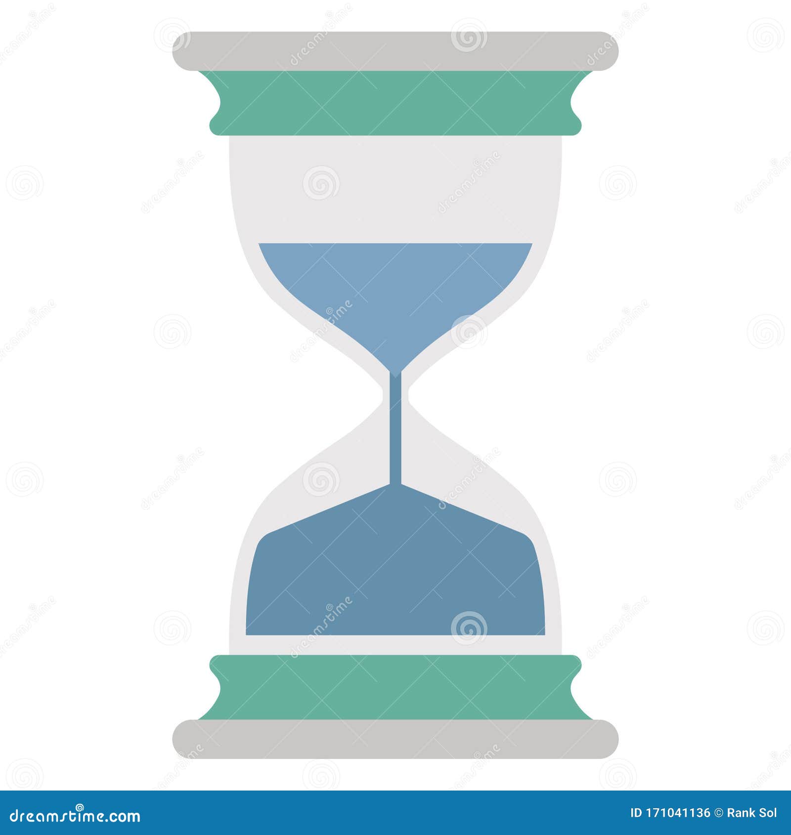 Basic RGB Hourglass, in Progress Color Vector Icon You Can Edit or ...