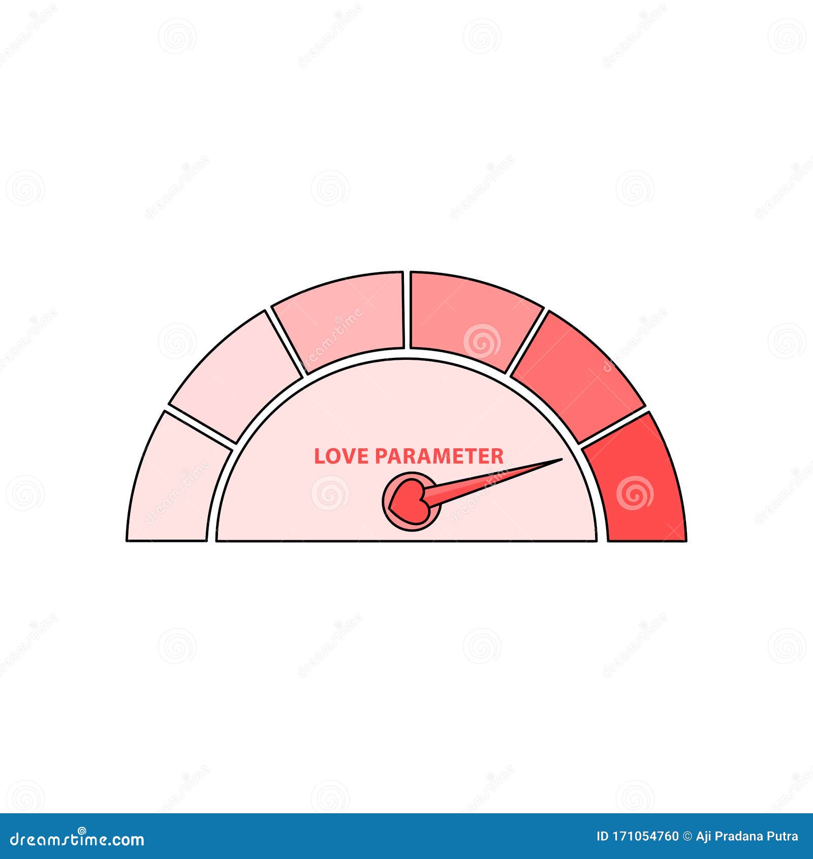 Vector Illustration of Love with Heart Parameters. Vector Theme with ...